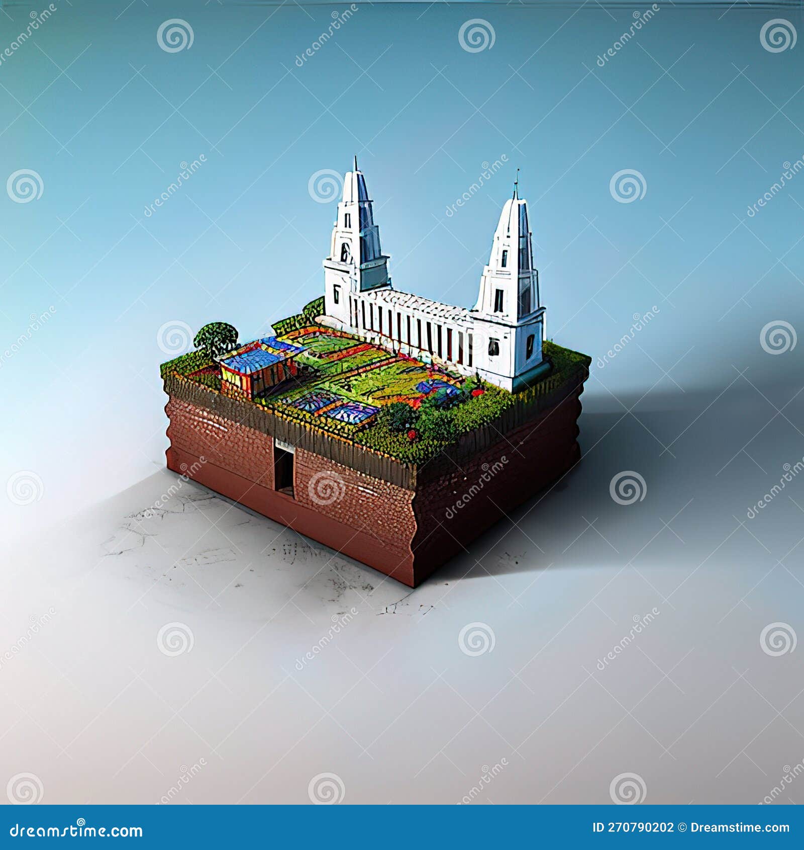 Popayan, Cauca, Colombia Microcity Model. Generative AI. Stock ...