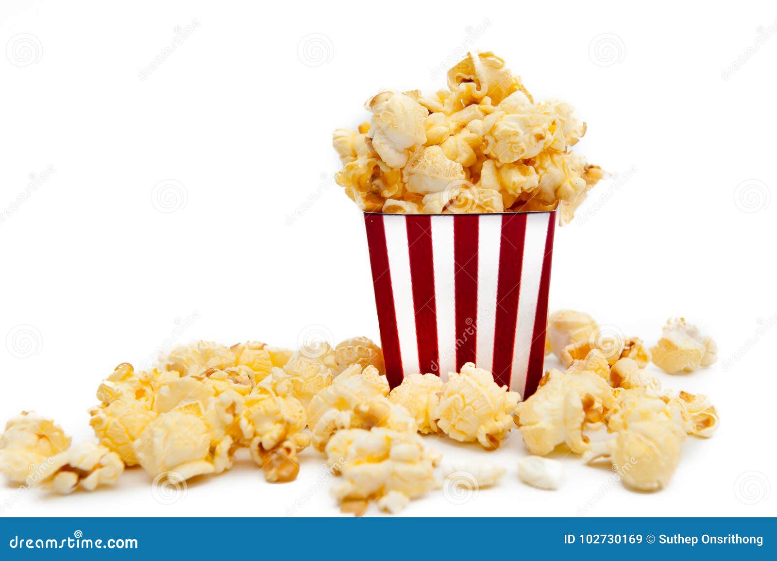 Popcorn stockbild. Bild von film, karton, durchgebrannt - 102730169