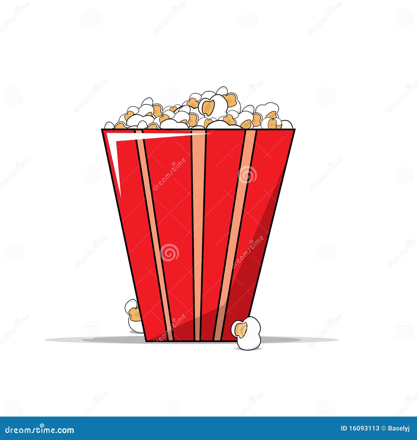 Popcorn stock illustration. Illustration of pack, container - 16093113