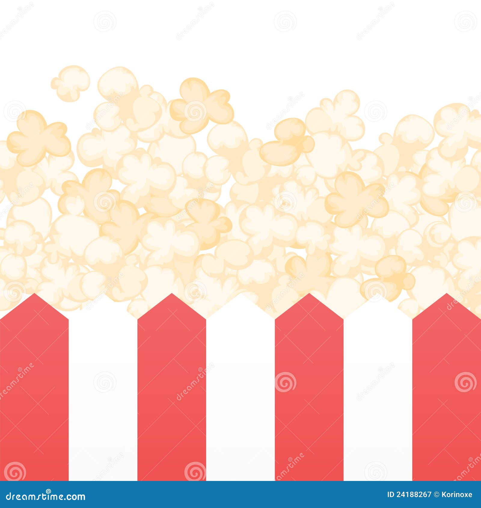 Popcorn stock vector. Illustration of carton, vector - 24188267