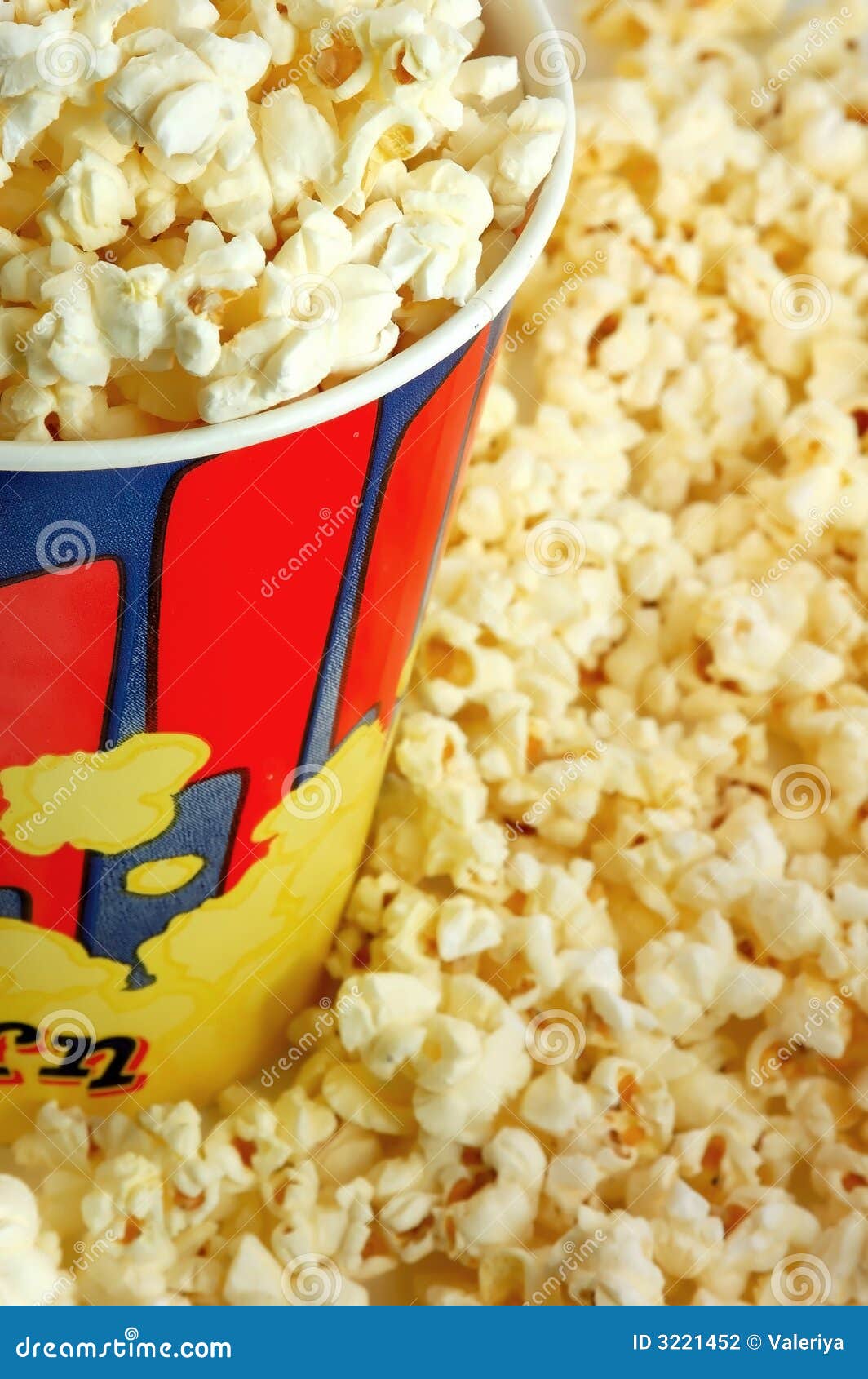 Popcorn stock photo. Image of film, kernels, yellow, corn - 3221452