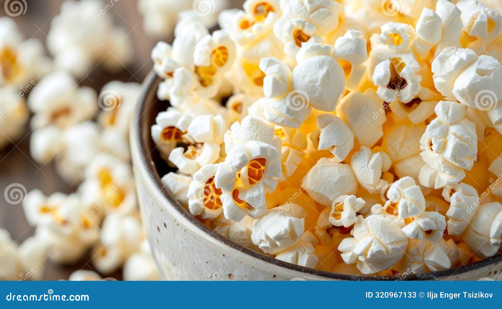Popcorn Background a Creative Display of Popped Corn Kernels for a ...