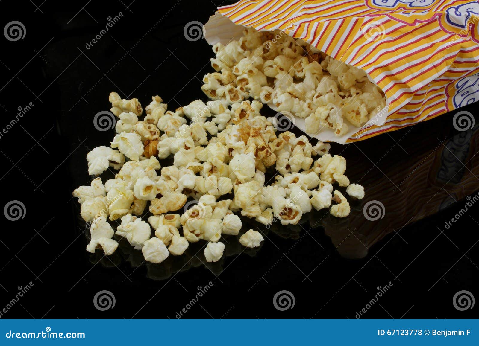 Popcorn bag stock photo. Image of snacks, prepared, sweet - 67123778