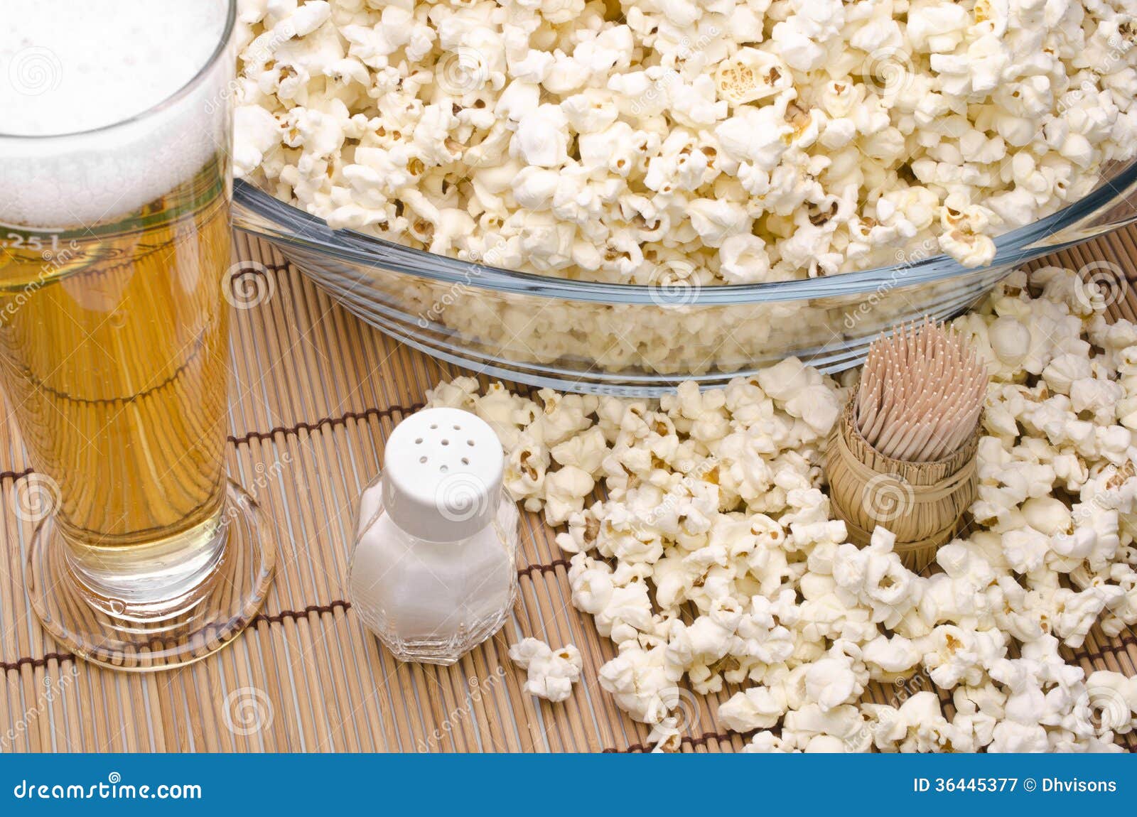 Popcorn and beer stock image. Image of cinema, wood, yellow - 36445377