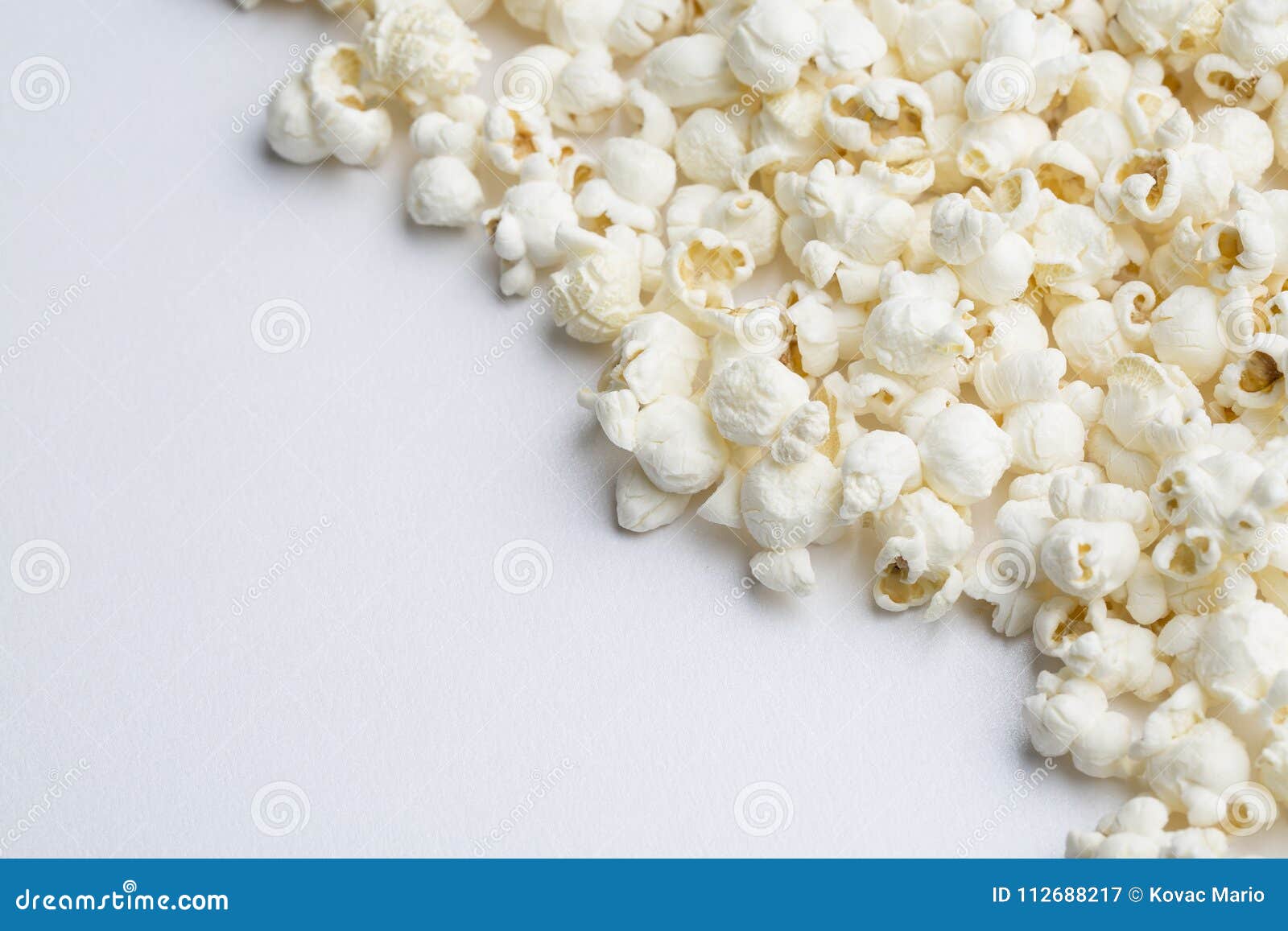Popcorn border stock image. Image of macro, studio, sweet - 112688217
