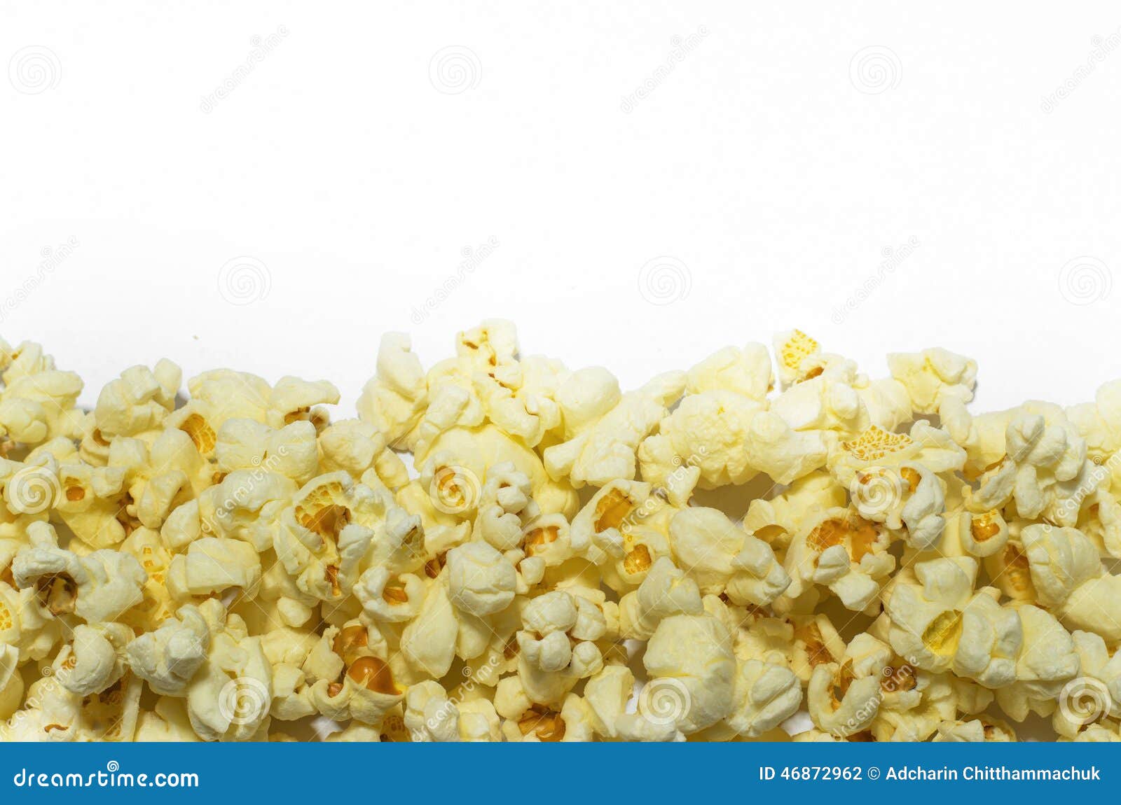 Popcorn border stock photo. Image of salt, fluffy, frame - 46872962