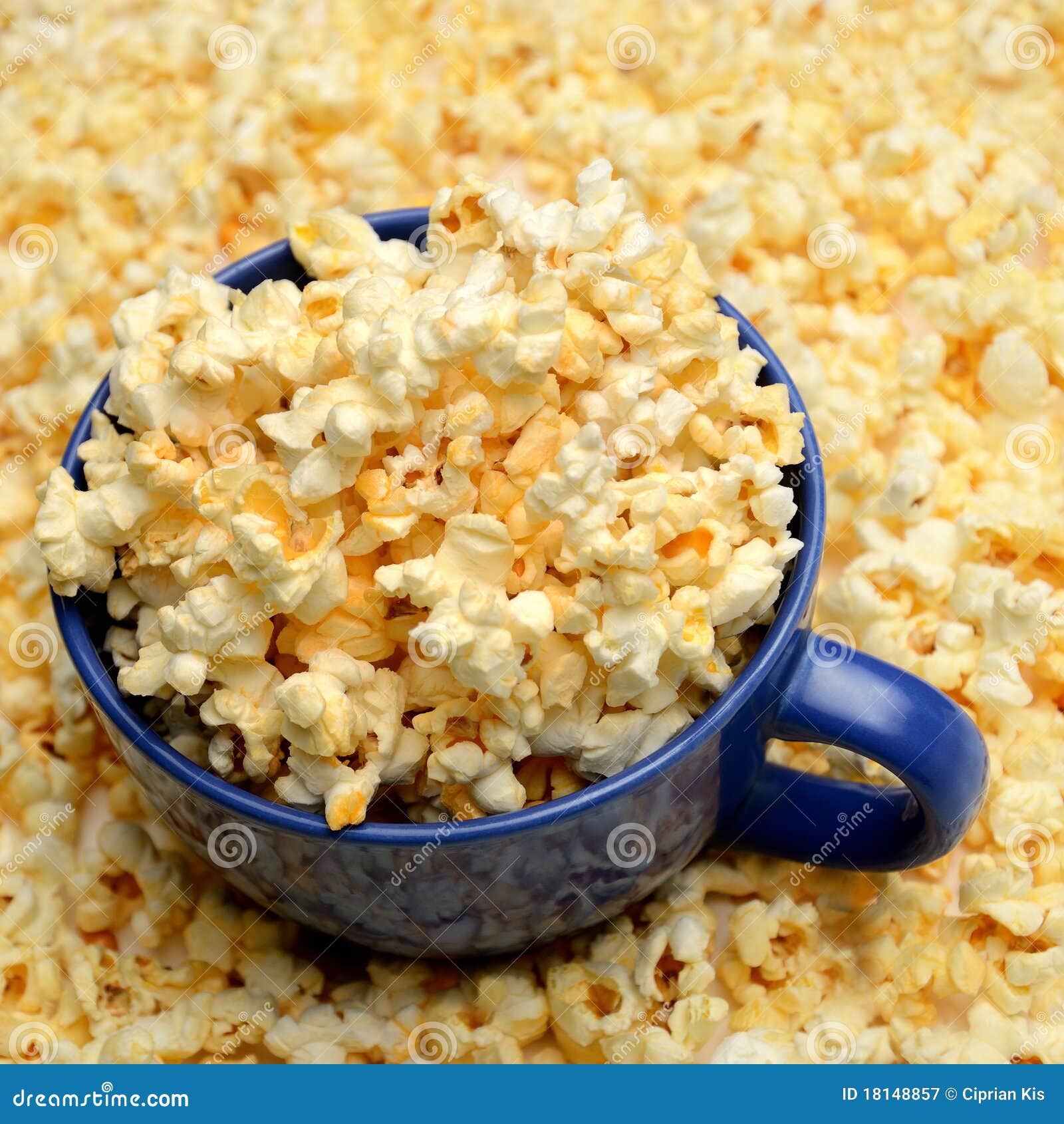 Popcorn Bowl stock image. Image of entertainment, overflow - 18148857