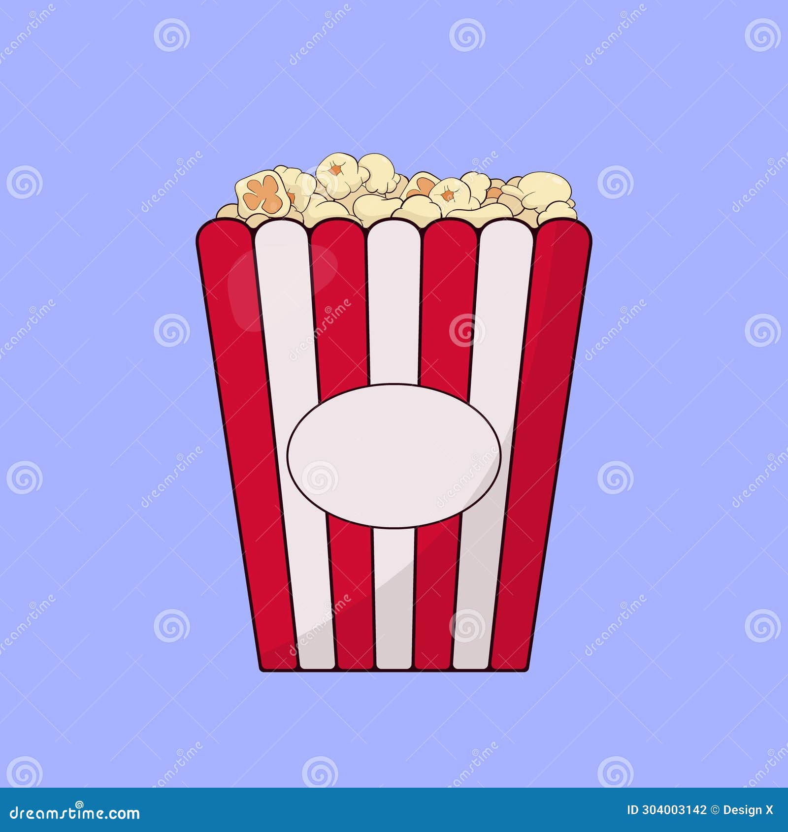 Popcorn Box Vector Illustration Popcorn Icon Stock Vector ...