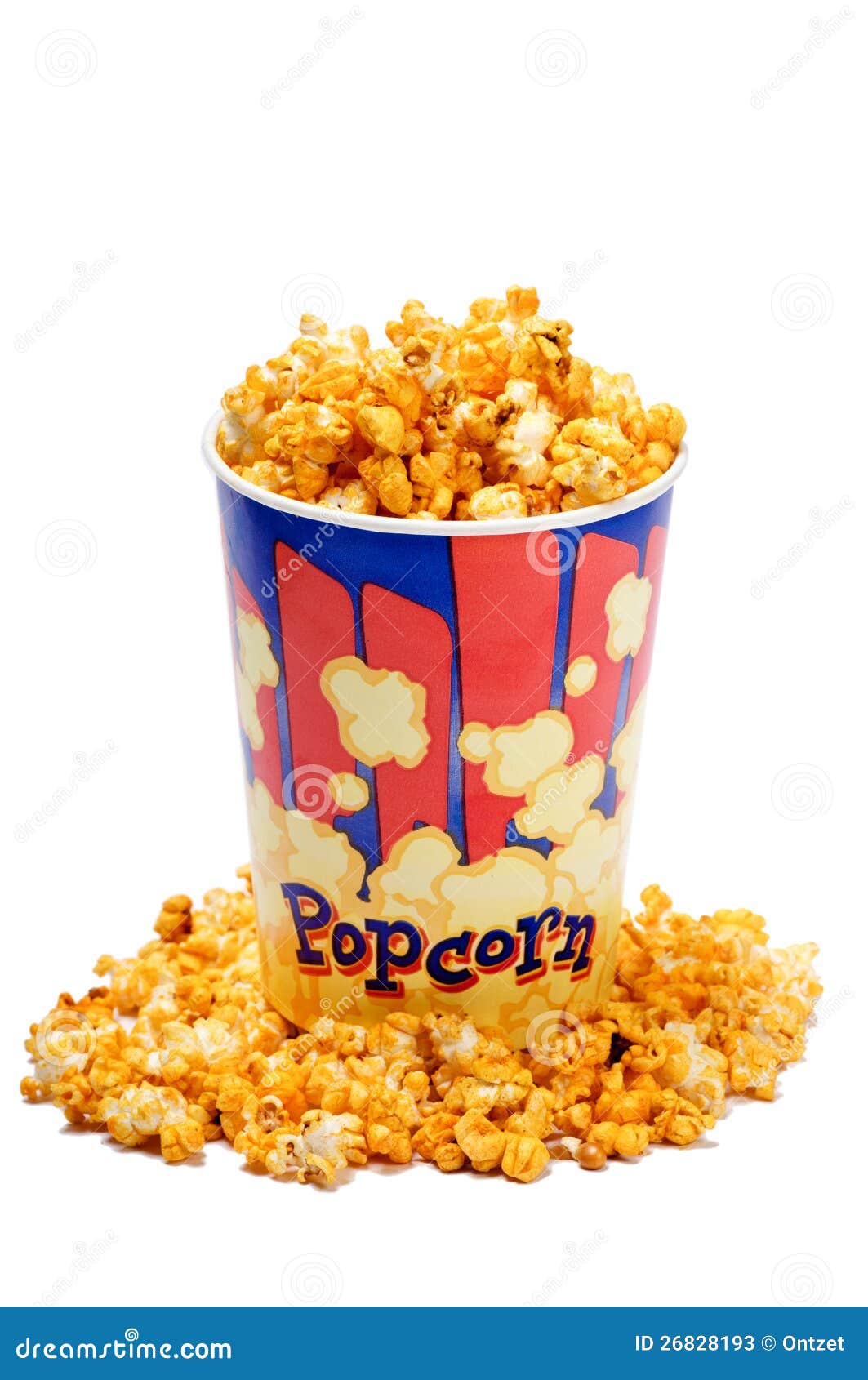 Popcorn bucket stock image. Image of fresh, movie, path - 26828193