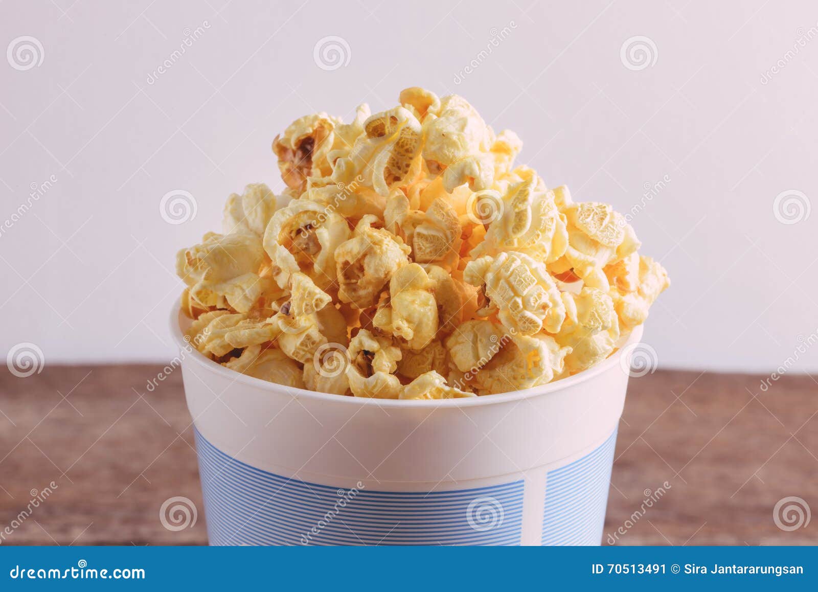 Popcorn in bucket stock image. Image of bucket, pack - 70513491