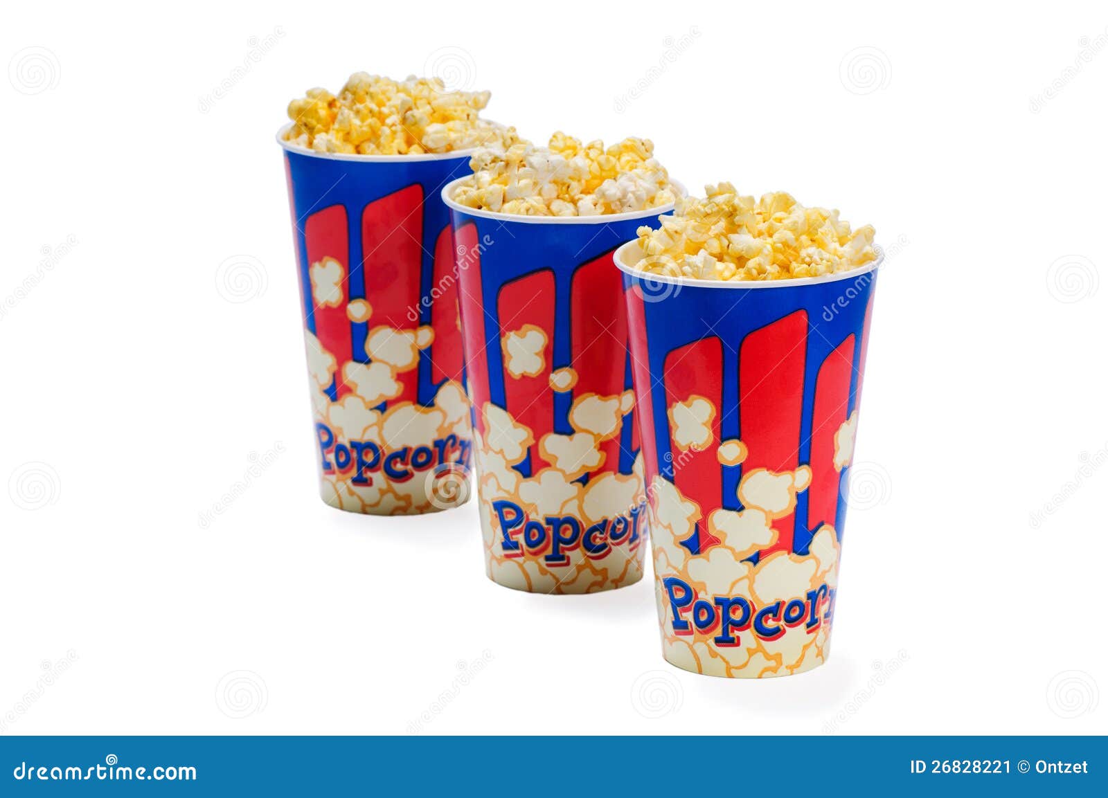 Popcorn buckets stock image. Image of leisure, closeup - 26828221