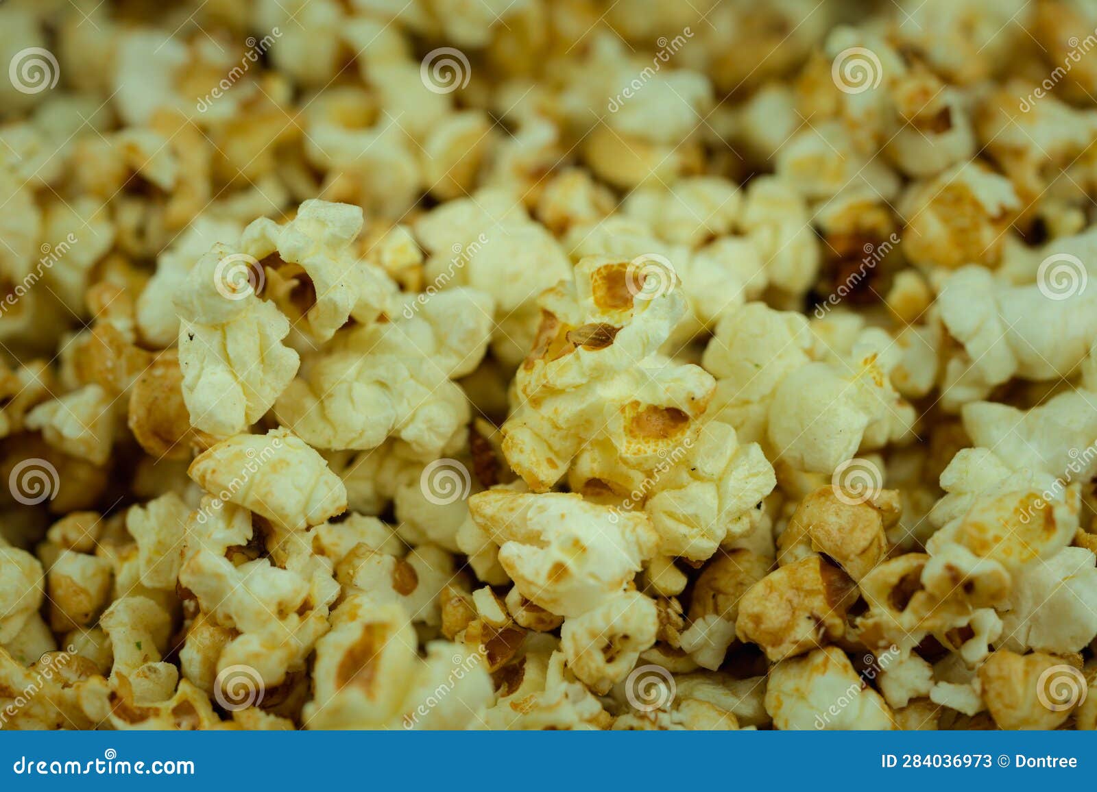 Popcorn Close Up in the Shallow Depth of Field Stock Image - Image of ...