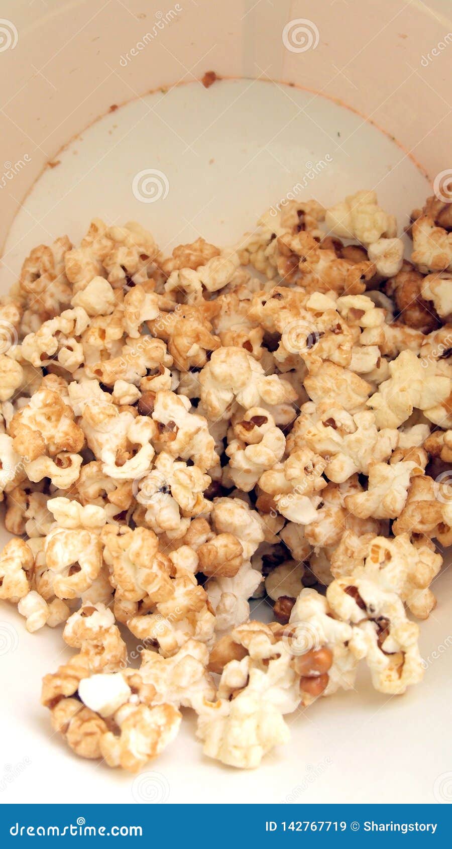 Popcorn close up stock image. Image of buttered, popcorn - 142767719