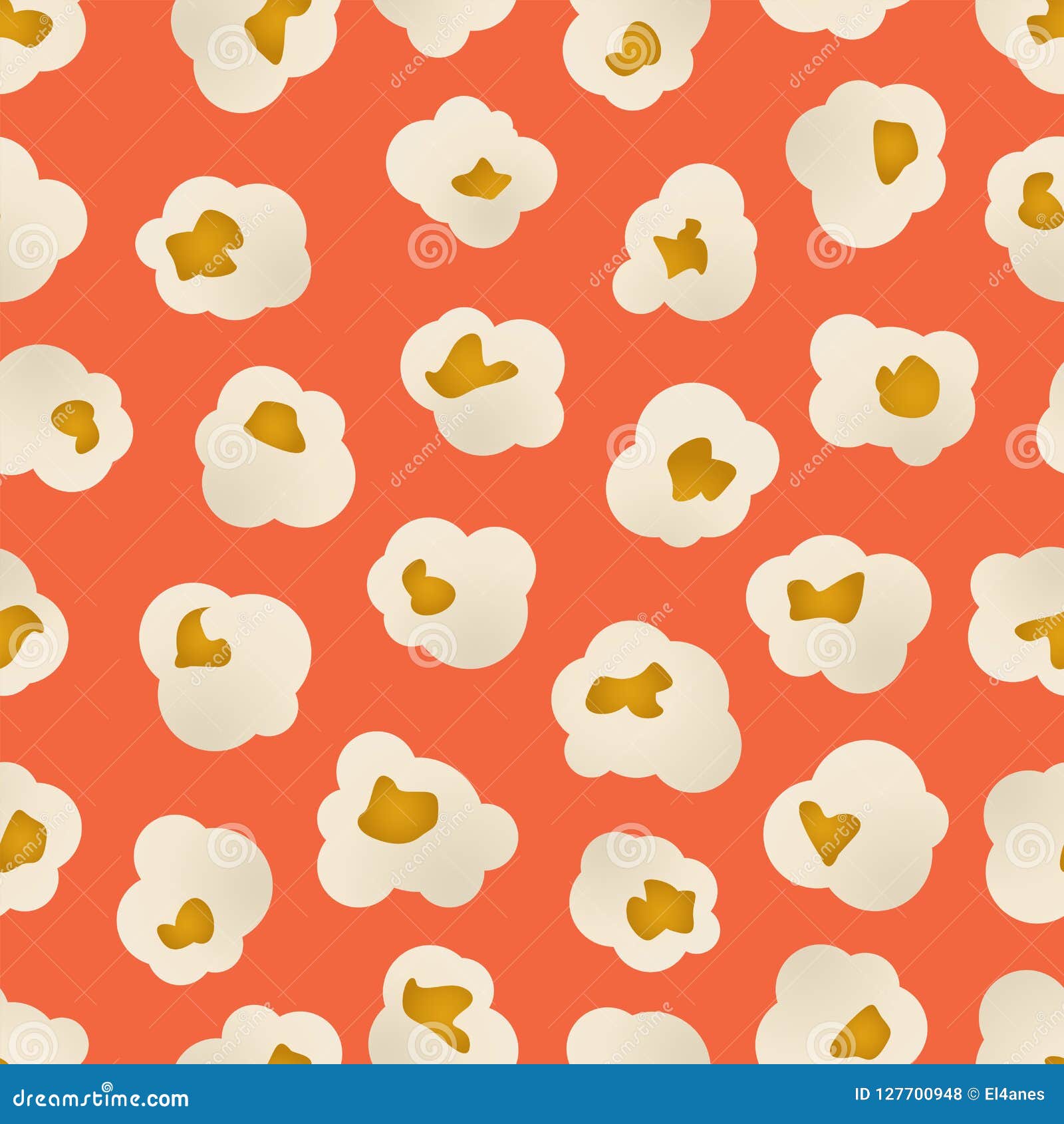 Popcorn cool background stock vector. Illustration of orange - 127700948