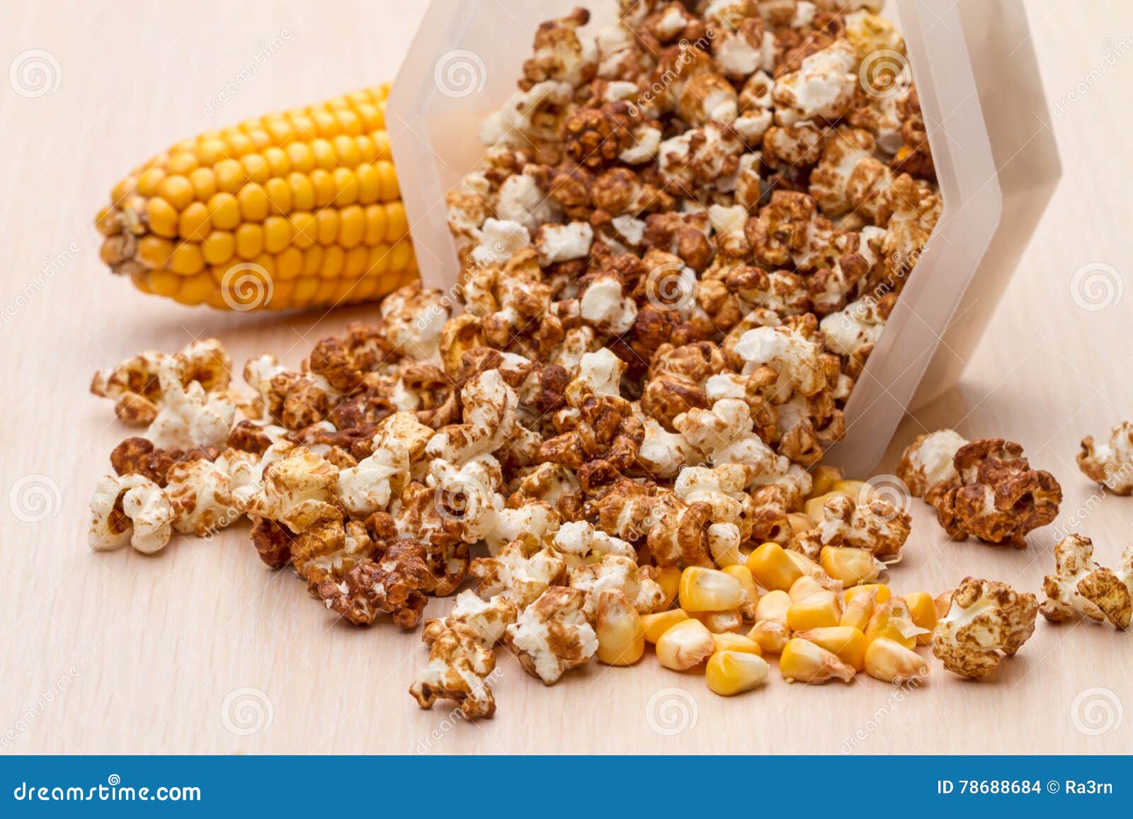 Popcorn and Corn on the Cob Stock Photo - Image of yellow, vegetable ...