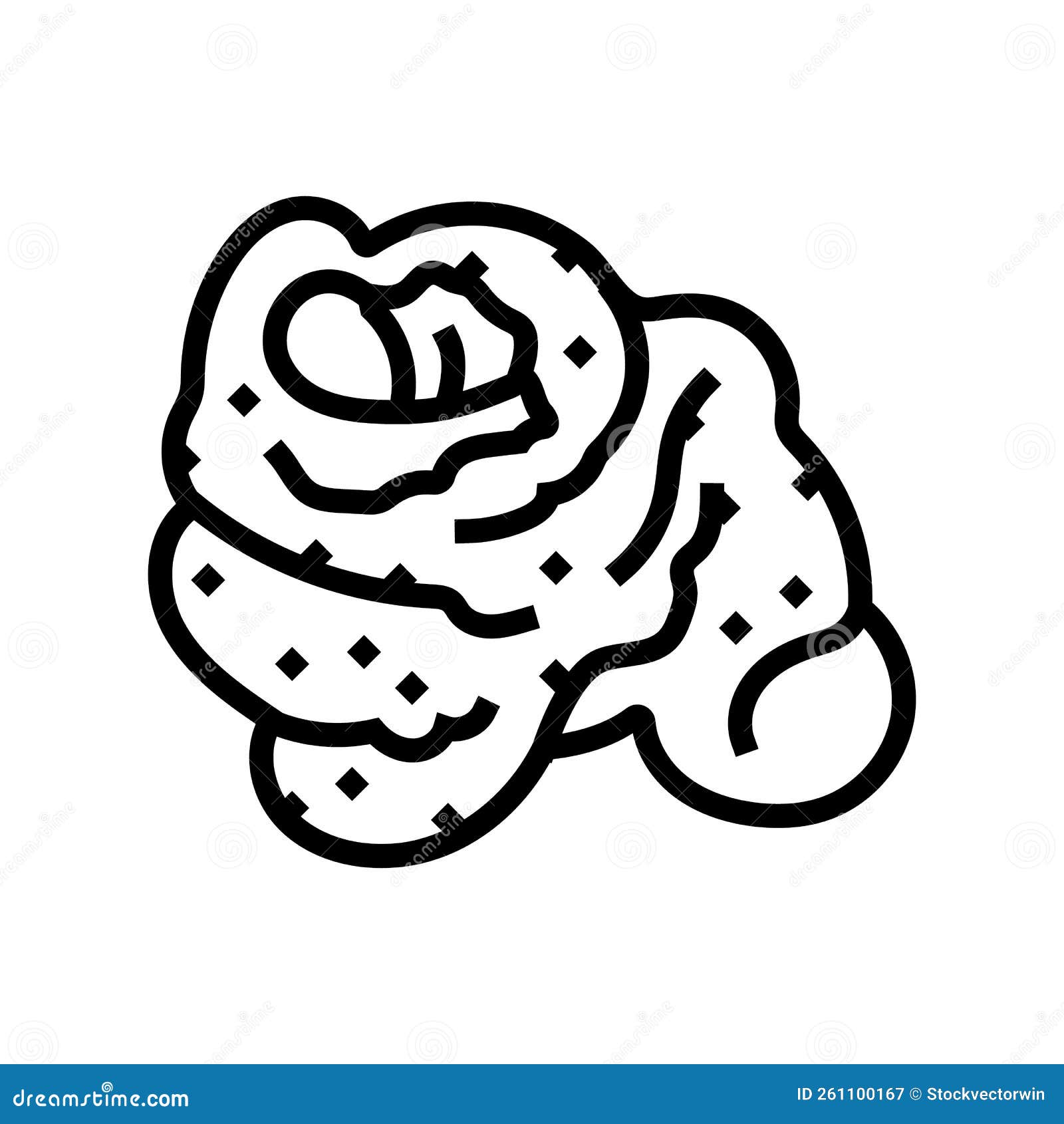 Popcorn Corn Line Icon Vector Illustration Stock Illustration ...