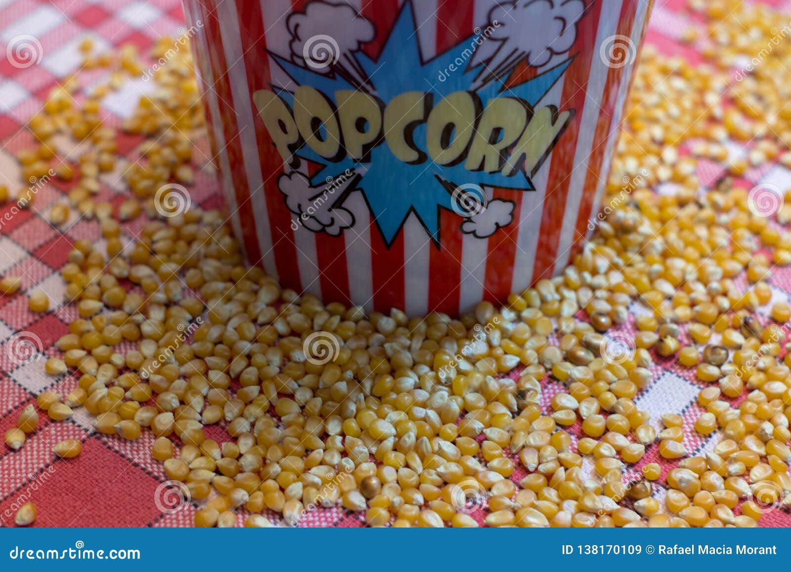 Popcorn and corn seed stock image. Image of party, chocolate - 138170109