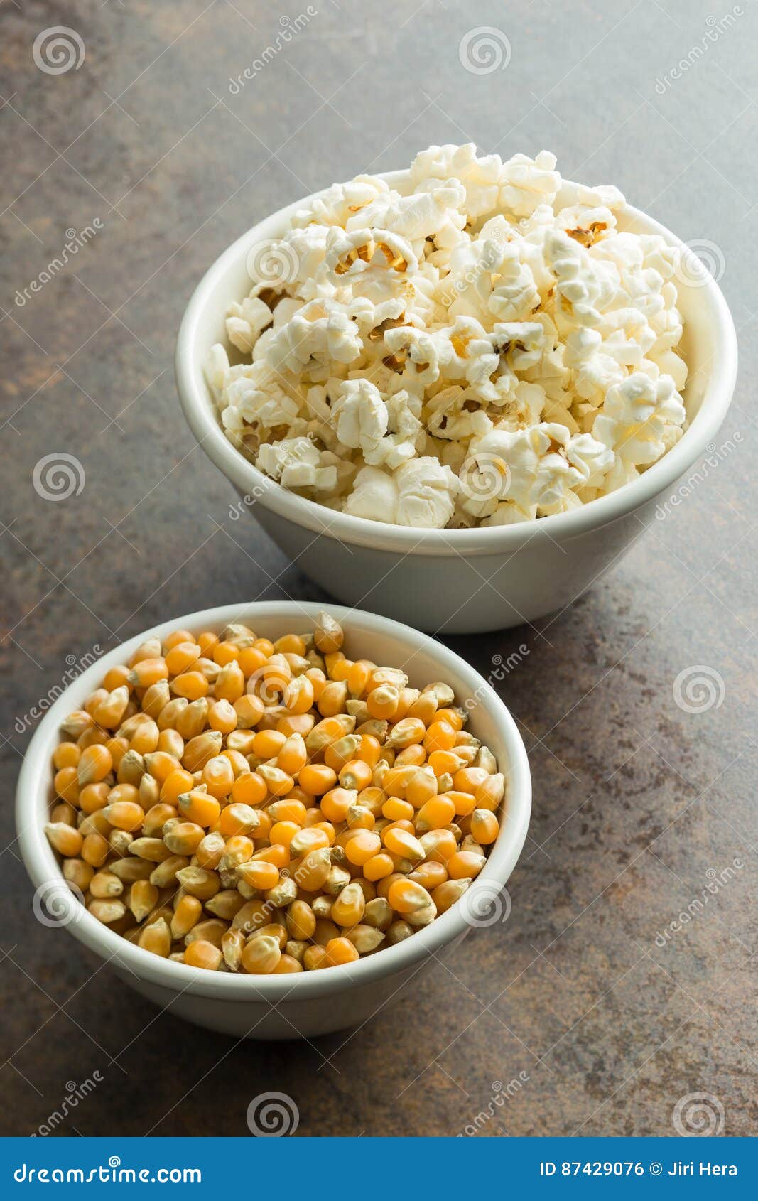 Popcorn and corn seeds. stock photo. Image of refreshment - 87429076