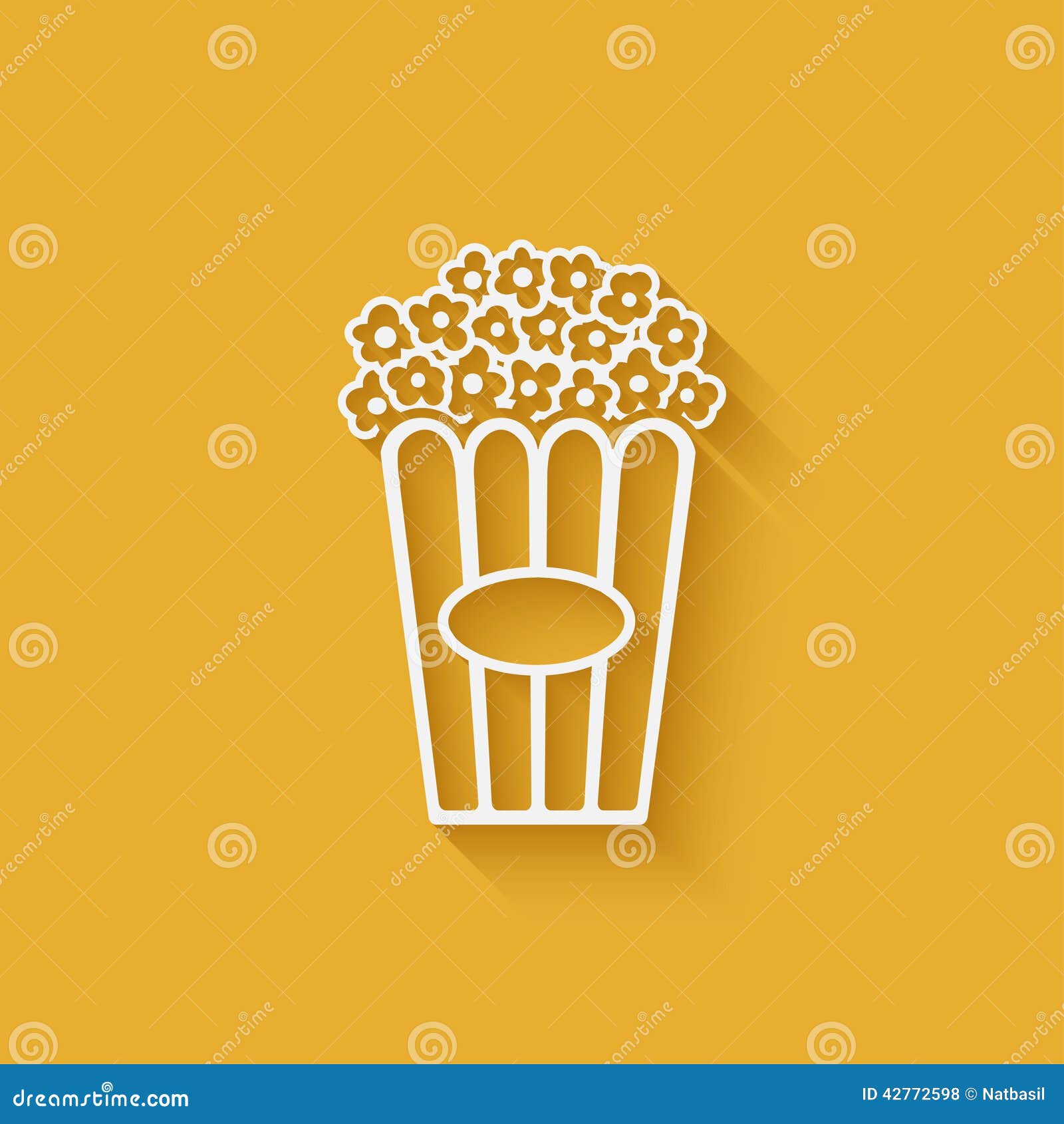 Popcorn design element stock vector. Illustration of paper - 42772598