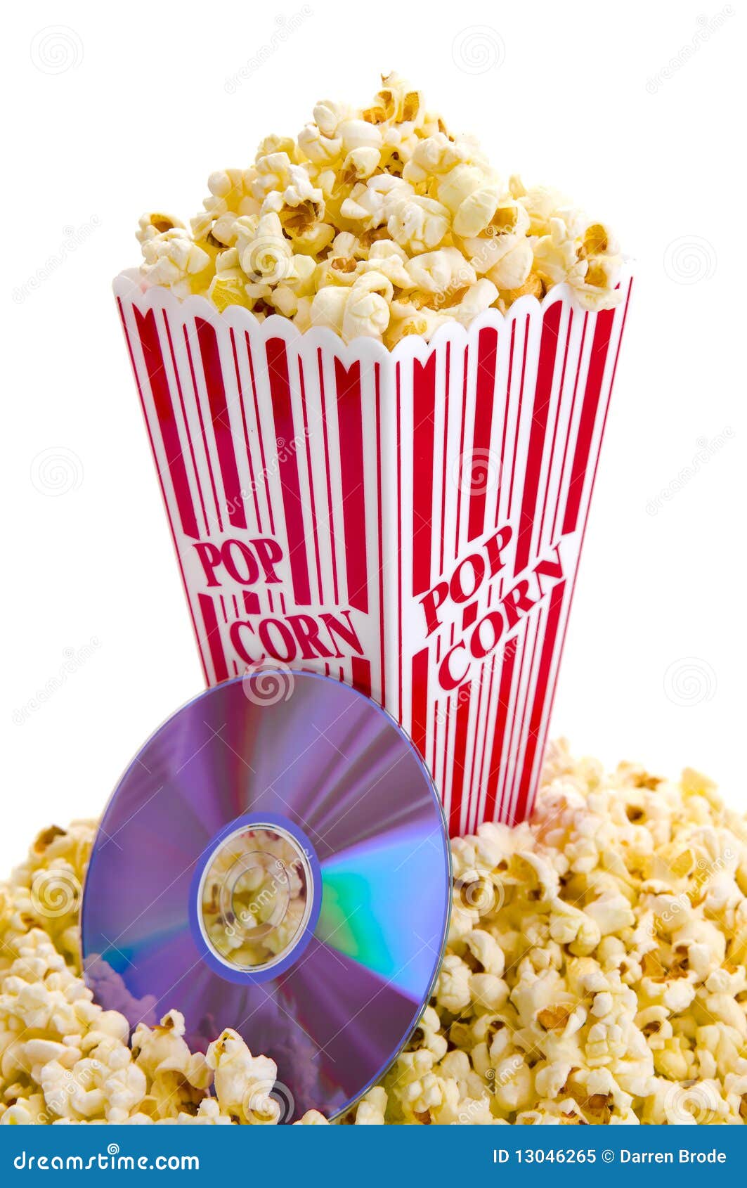 Popcorn and DVD stock image. Image of movie, kernel, food - 13046265