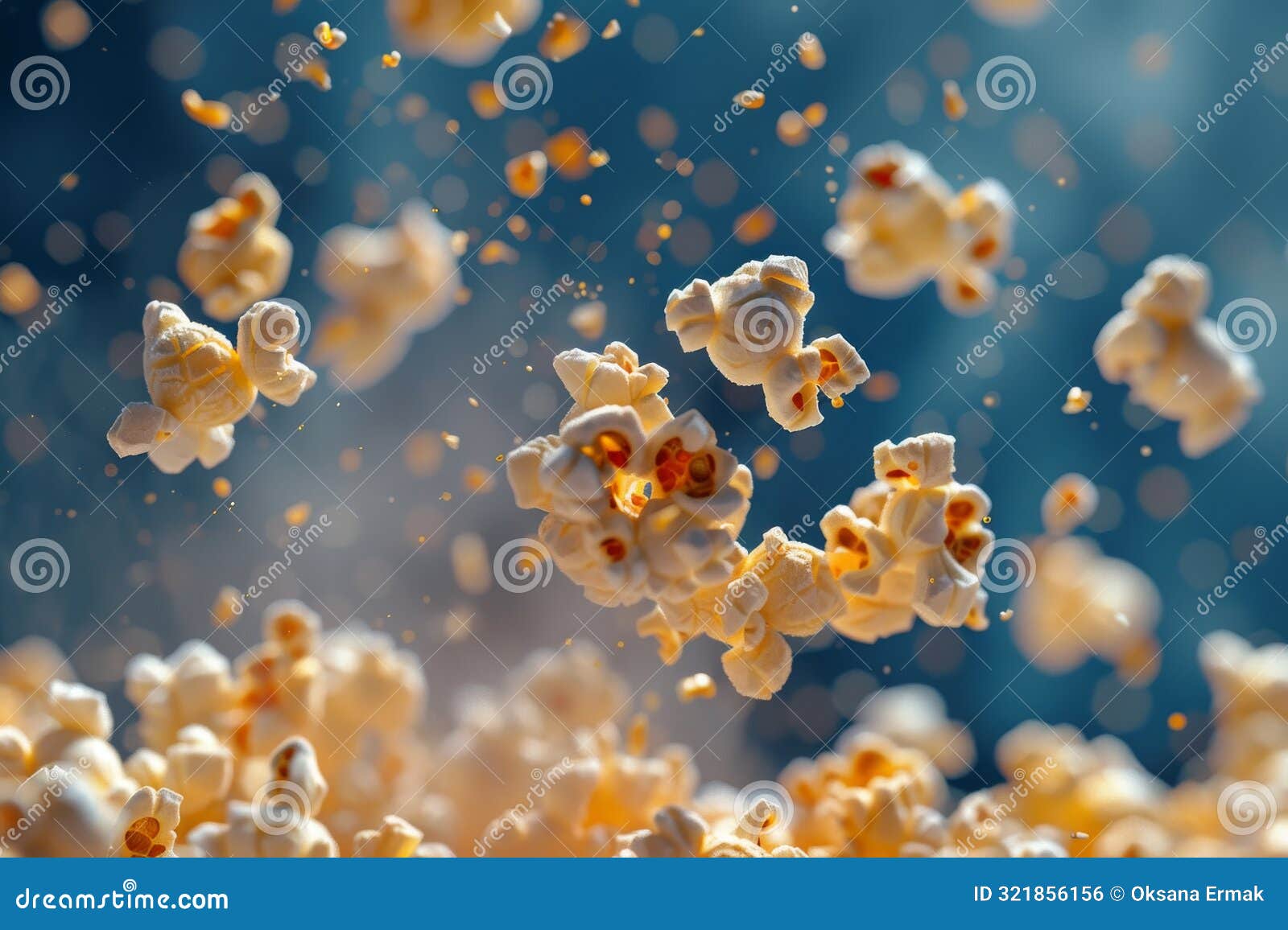 Popcorn Explosion, Flying Pop Corn, Cinema Concept, Copy Space Stock ...