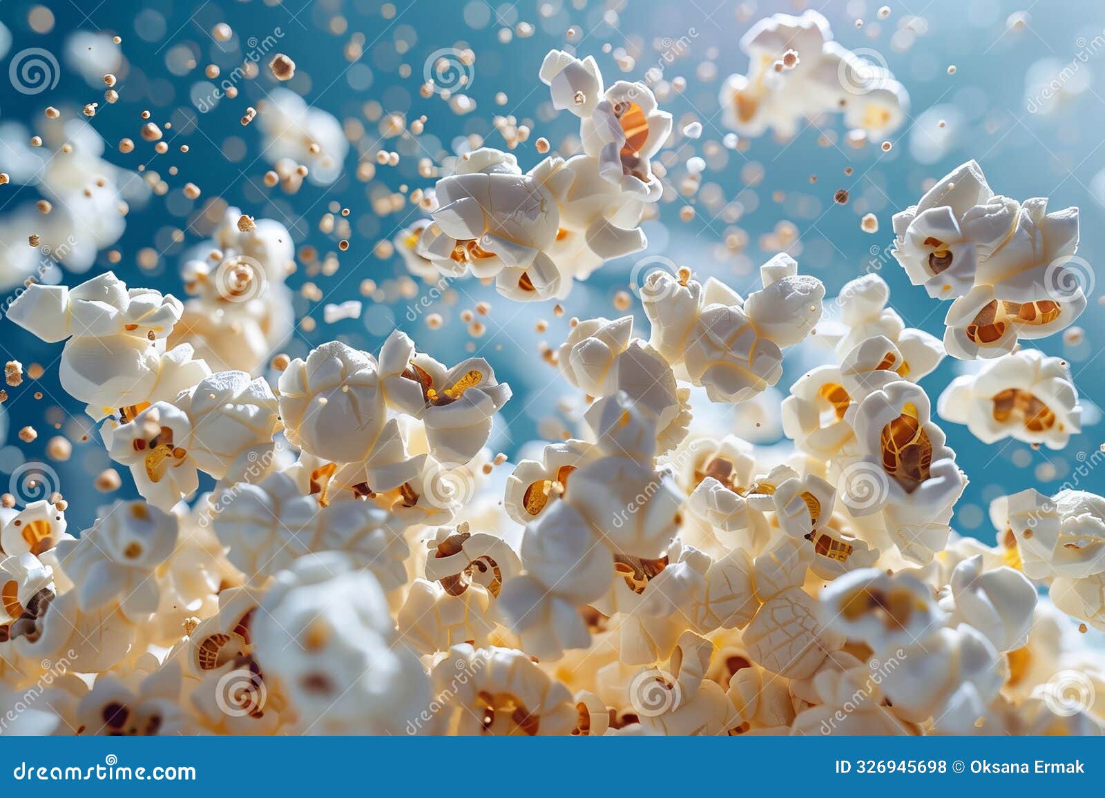 Popcorn Explosion, Flying Pop Corn, Cinema Concept, Copy Space Stock ...
