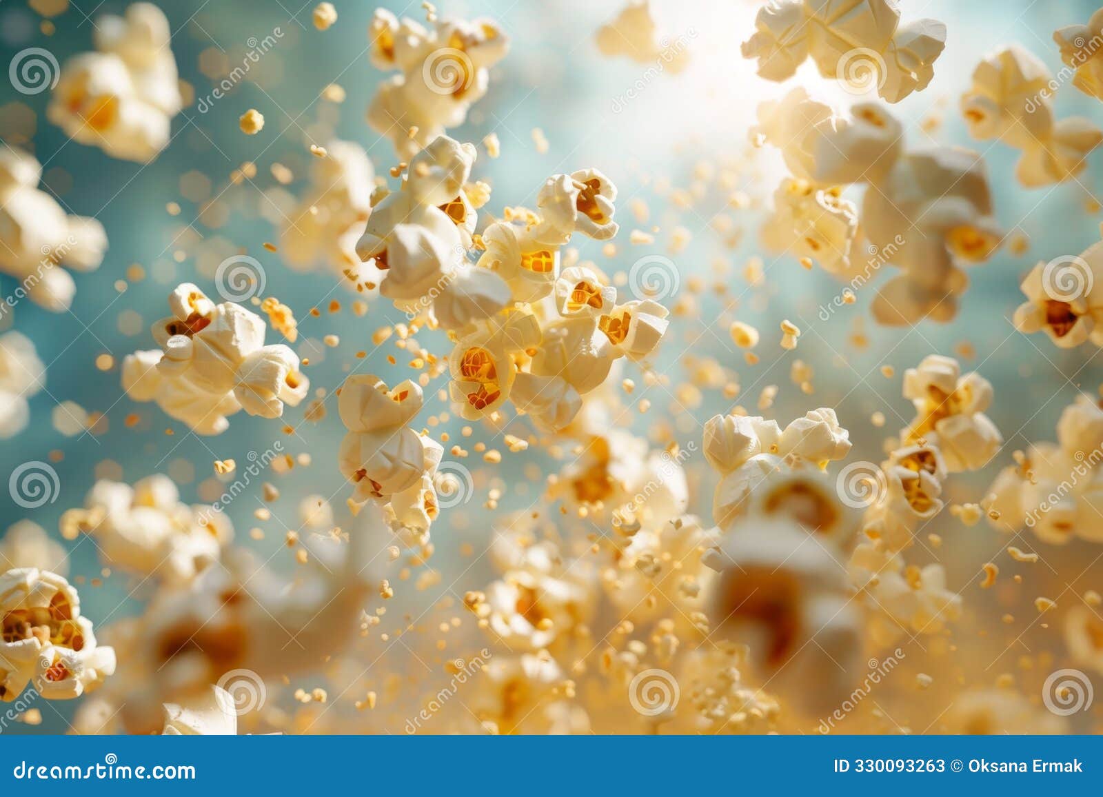 Popcorn Explosion, Flying Pop Corn, Cinema Concept, Copy Space Stock ...