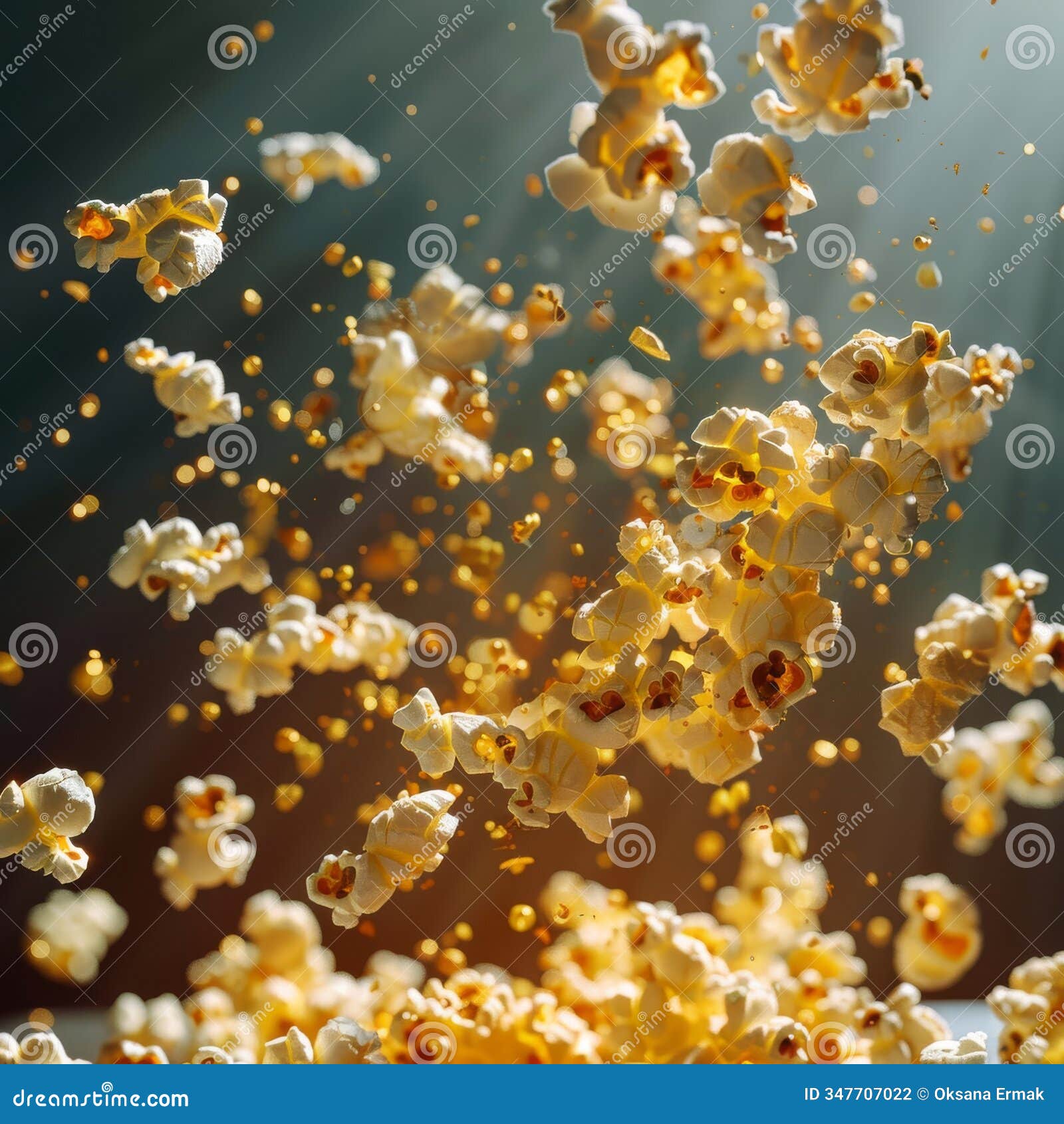 Popcorn Explosion, Flying Pop Corn, Cinema Concept, Copy Space Stock ...