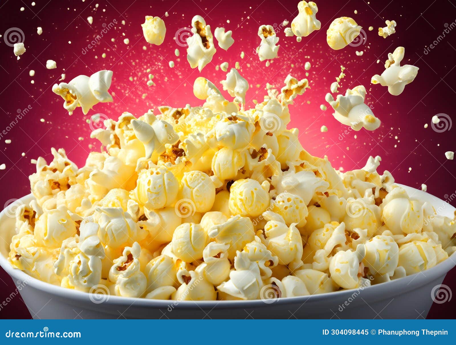Popcorn explosion stock illustration. Illustration of snack - 304098445