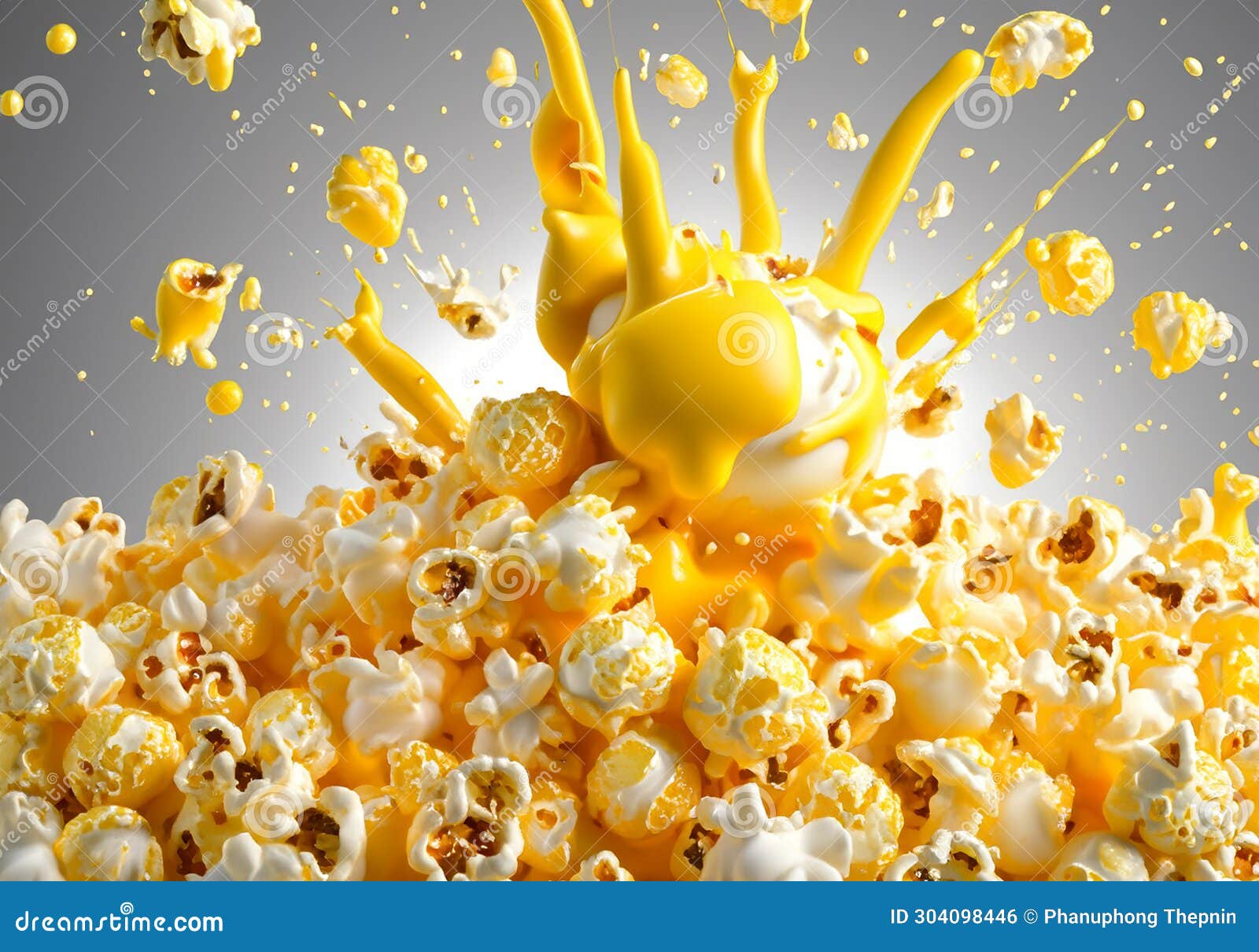 Popcorn explosion stock illustration. Illustration of cardboard - 304098446