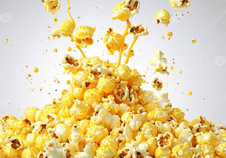 Popcorn explosion stock illustration. Illustration of film - 304098451