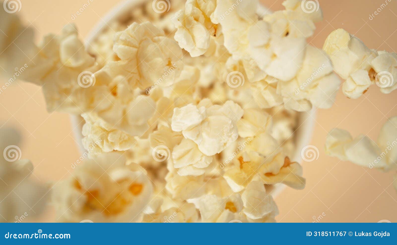 Popcorn falling on bucket stock image. Image of tasty - 318511767