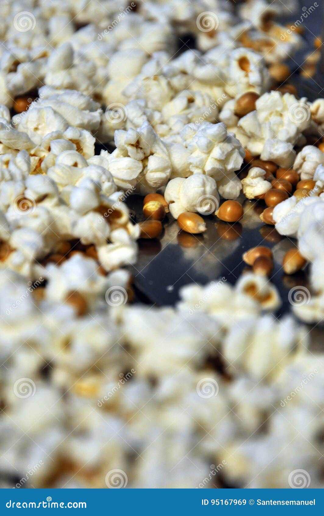 Popcorn on the Floor stock image. Image of salt, color - 95167969
