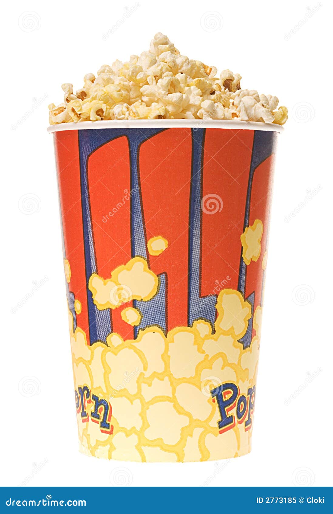 Popcorn glass stock image. Image of food, eating, isolated - 2773185