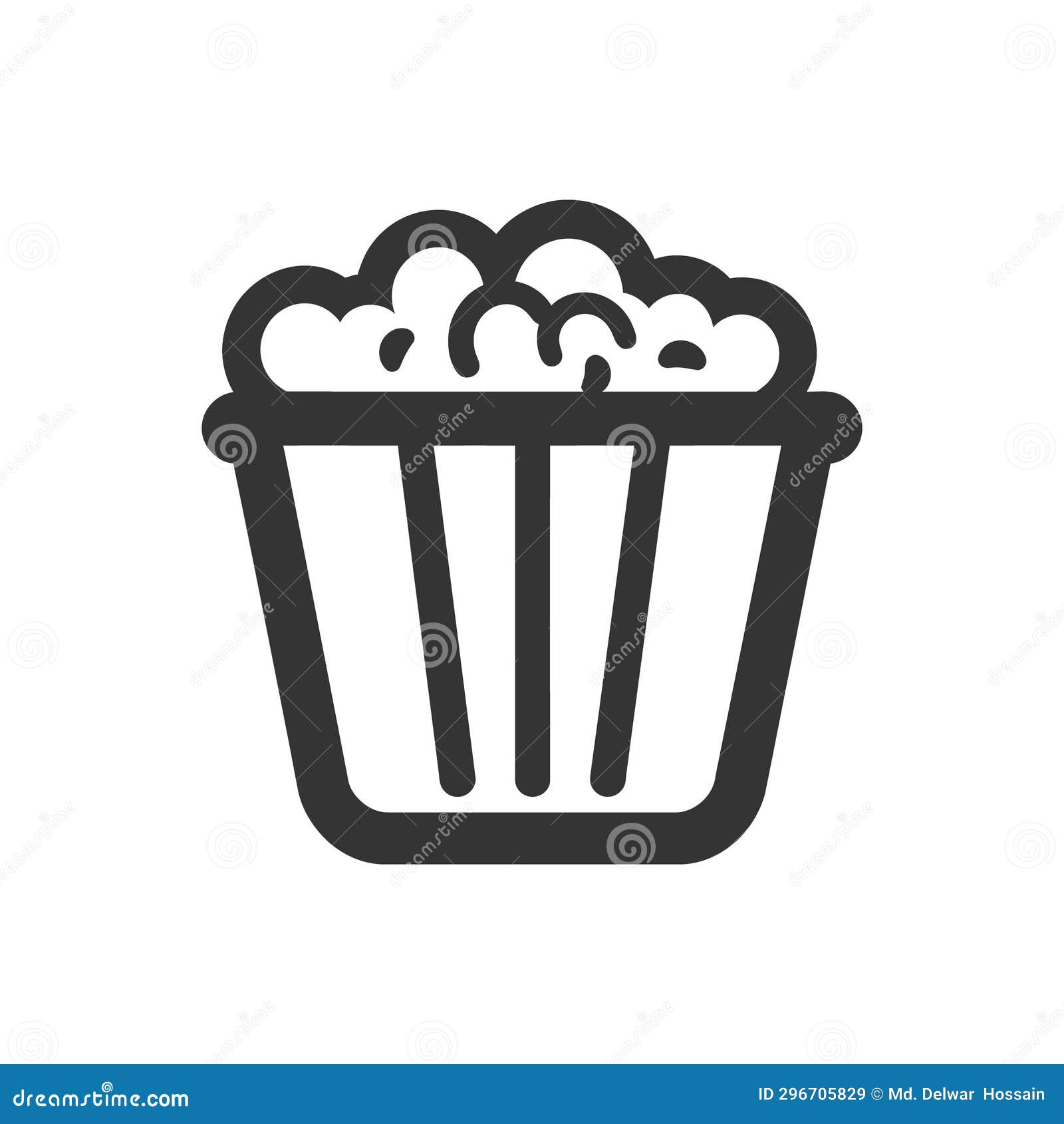 Popcorn Icon. Monochrome Style Design From Cinema Icon Collection. UI ...