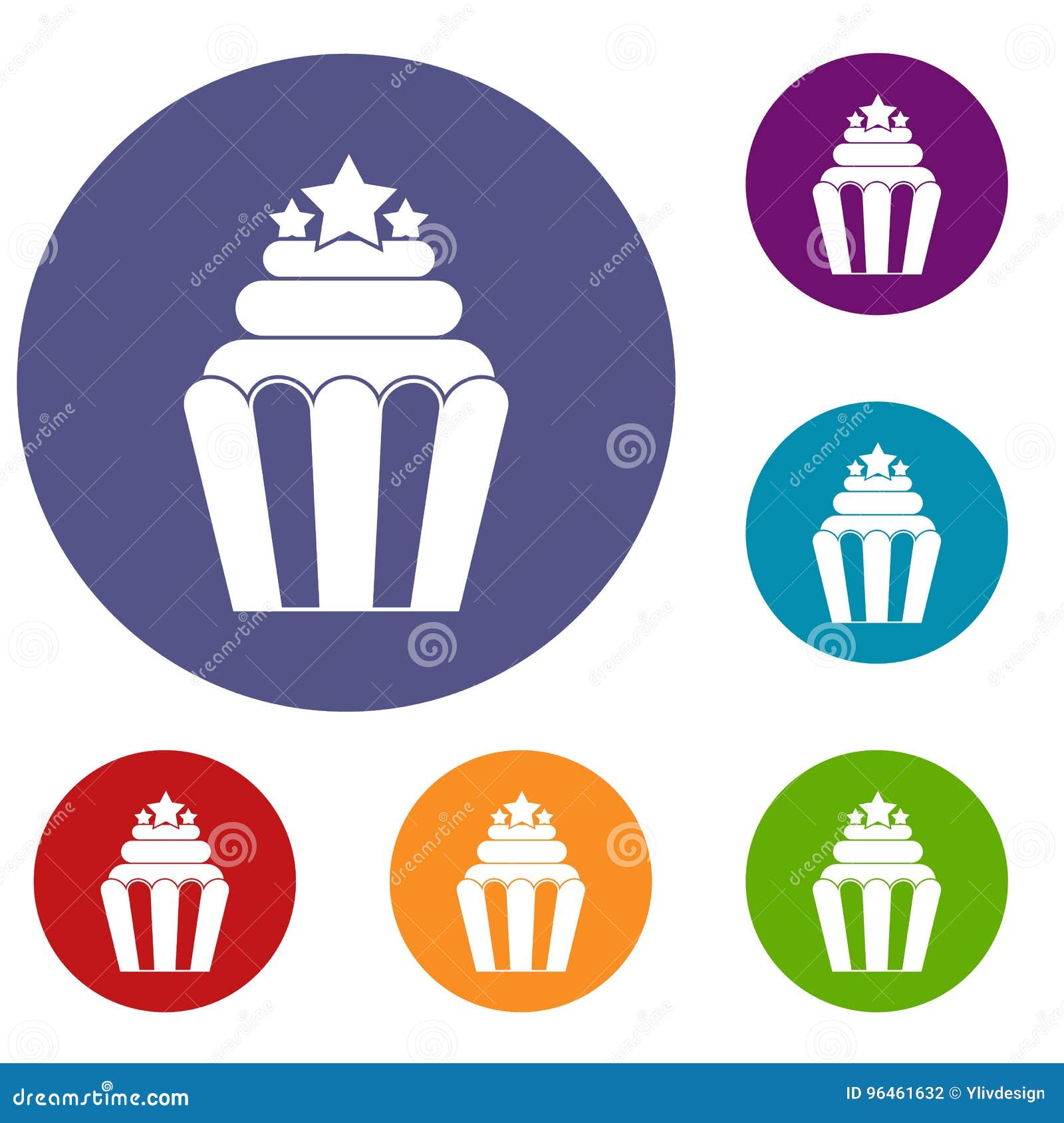 Popcorn icons set stock vector. Illustration of logo - 96461632