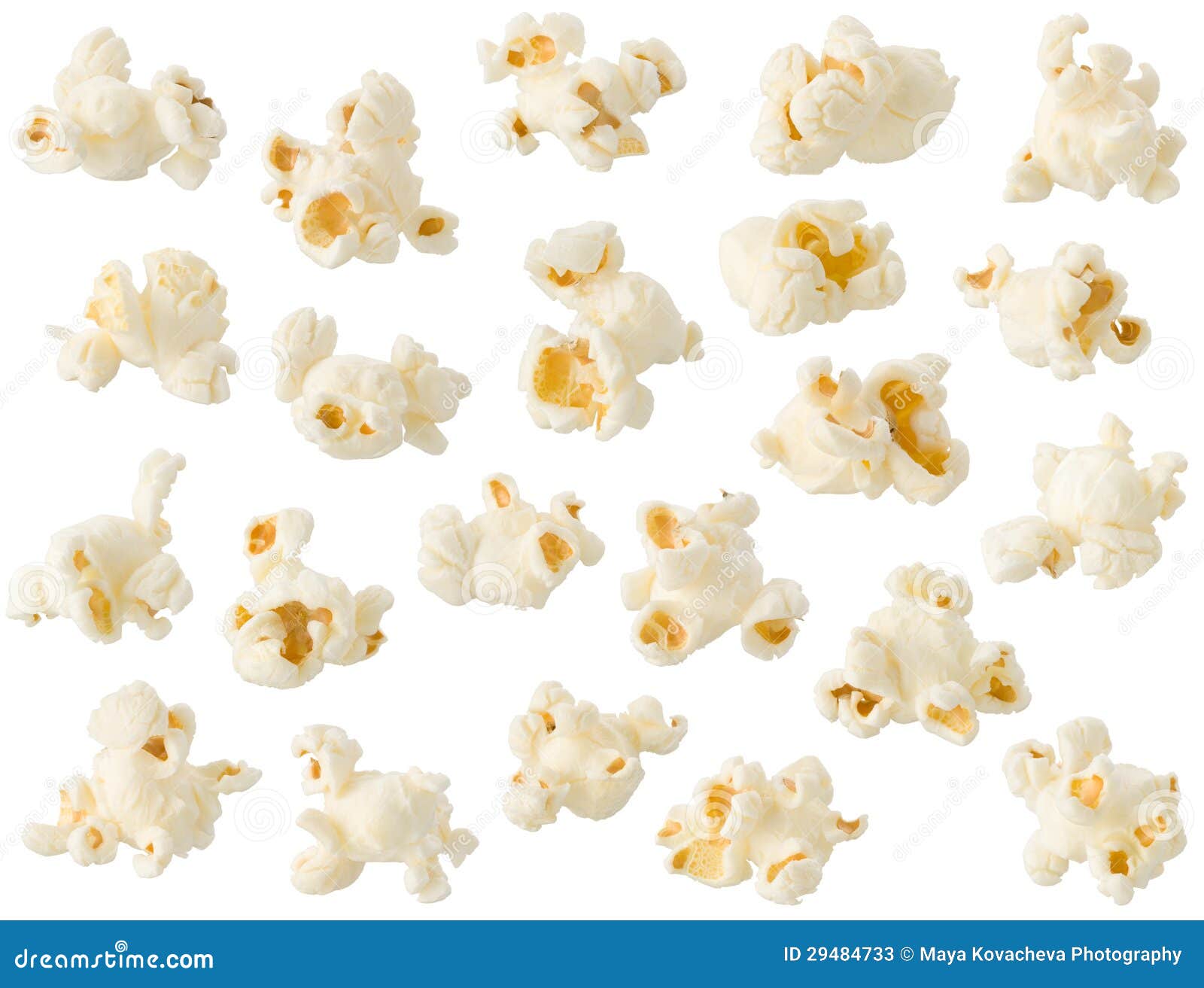 Popcorn isolated stock image. Image of objects, shot - 29484733