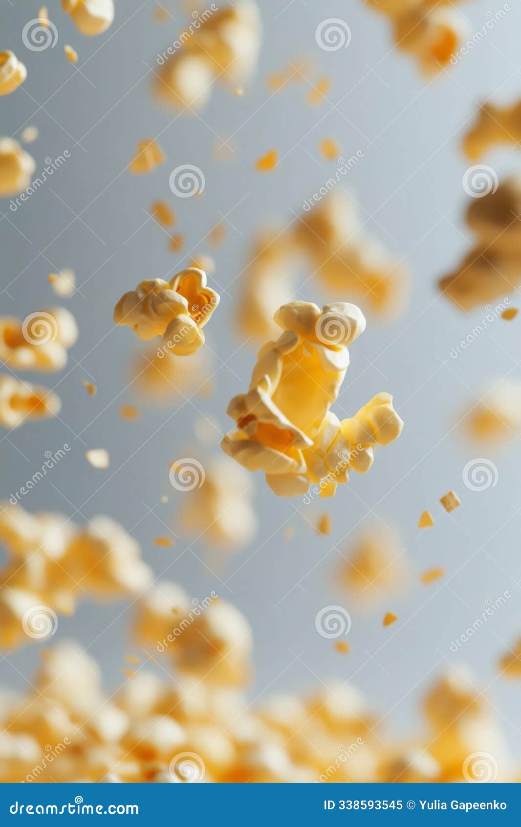 Popcorn Kernels Exploding in the Air, Creating a Delightful Snack ...
