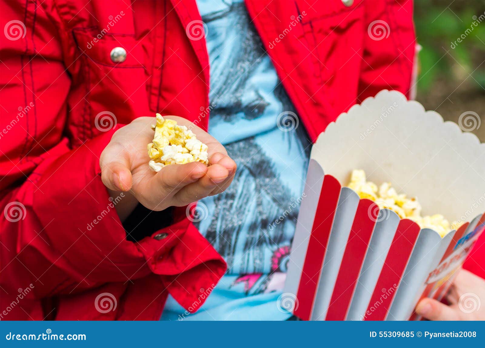 Popcorn stock image. Image of friendship, comfortable - 55309685
