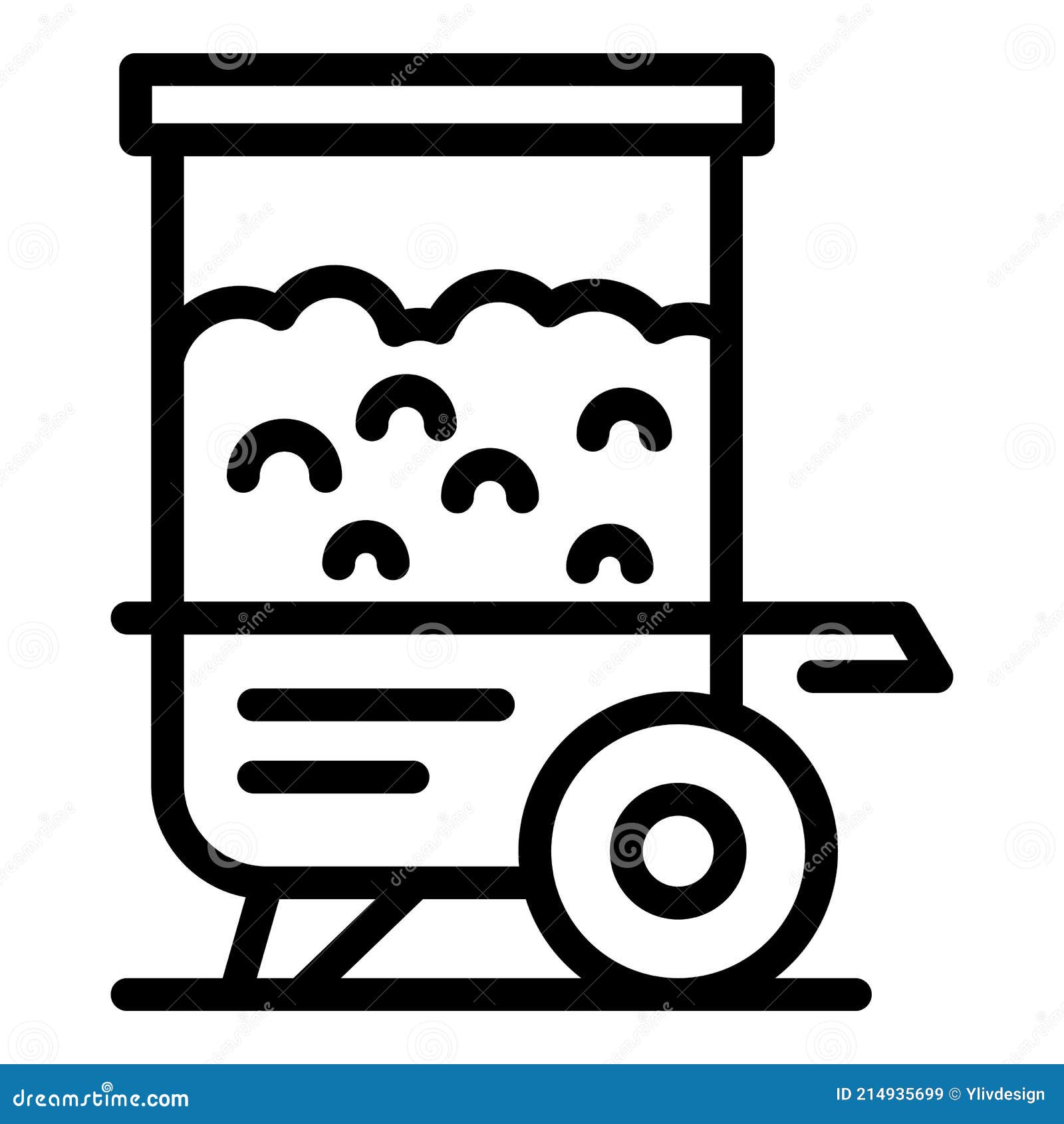 Popcorn Machine Icon, Outline Style Stock Vector - Illustration of ...