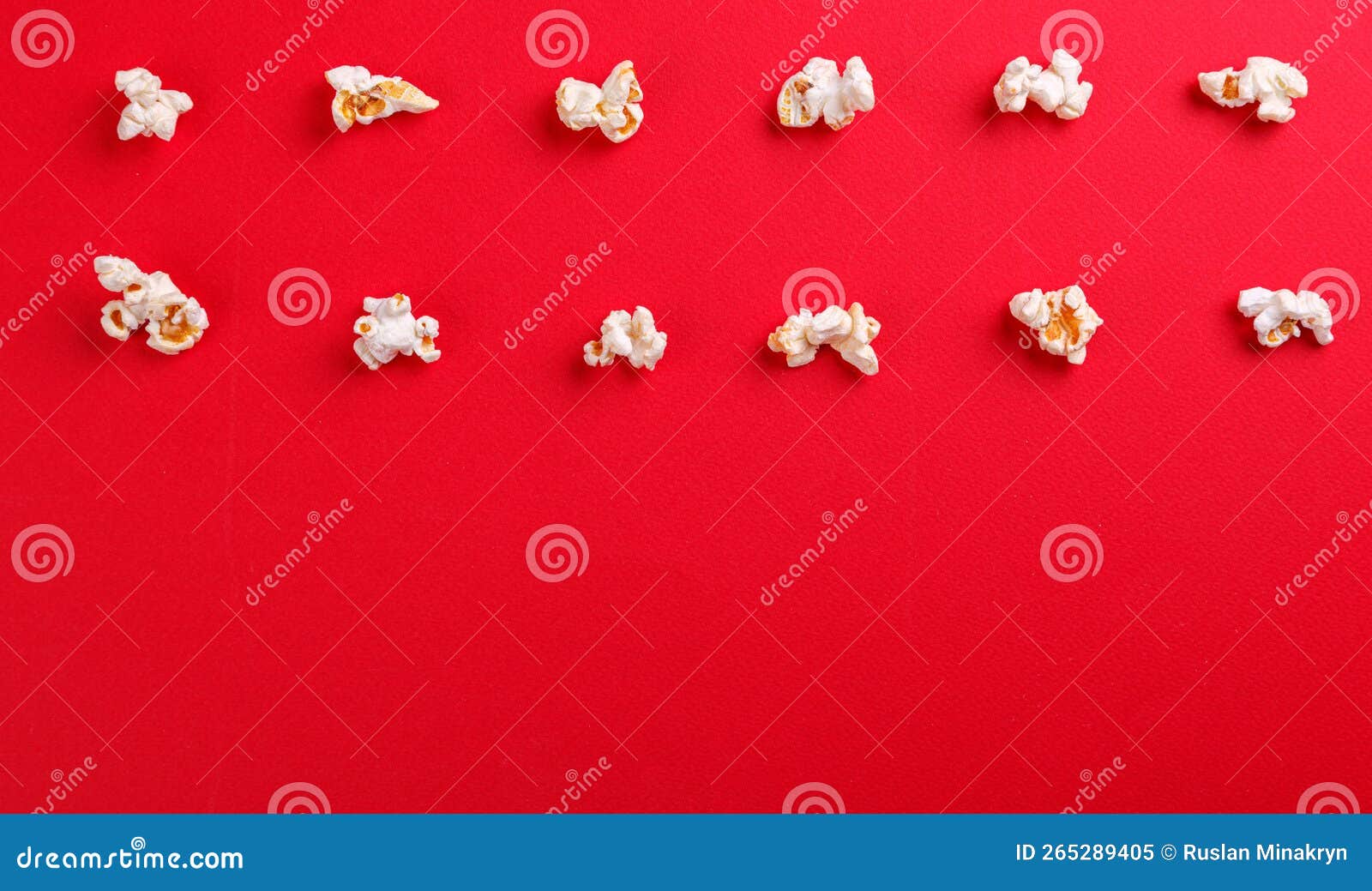 Popcorn Macro on a Red Background Stock Image - Image of ingredient ...