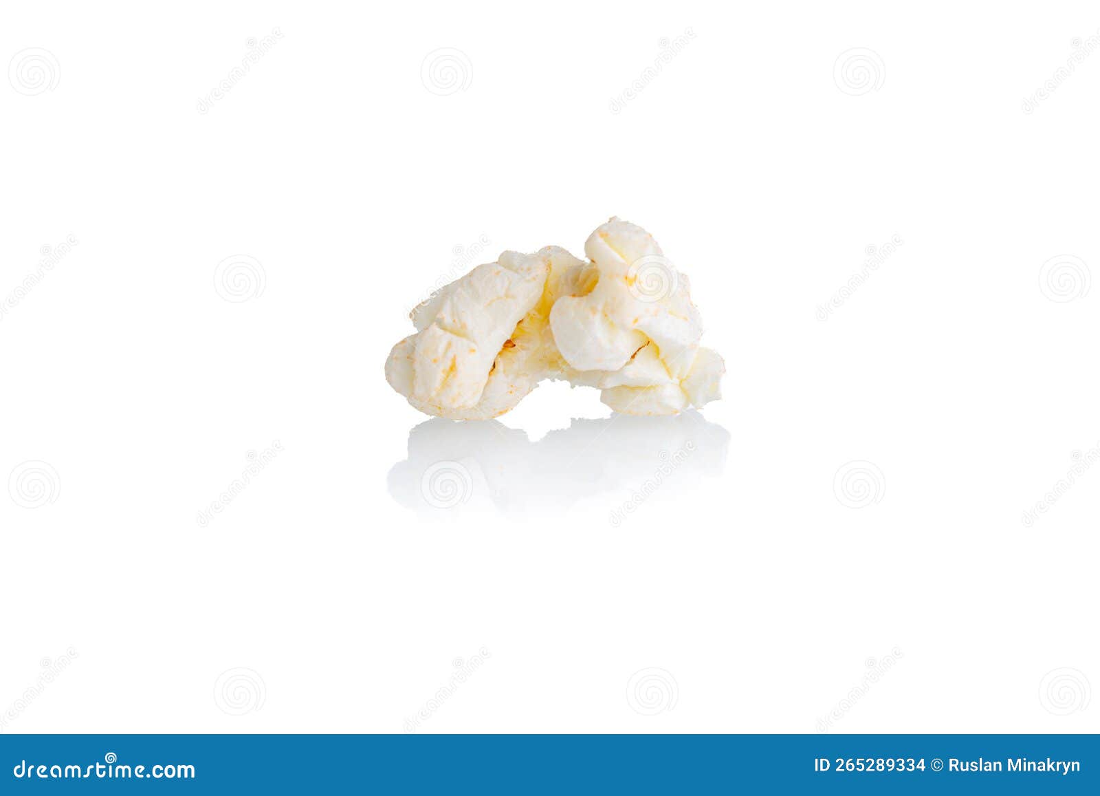 Popcorn Macro on a White Background Stock Photo - Image of food, party ...