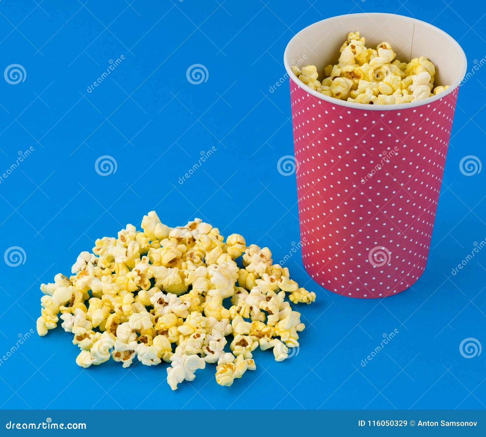 Popcorn in a pack stock image. Image of salty, color - 116050329