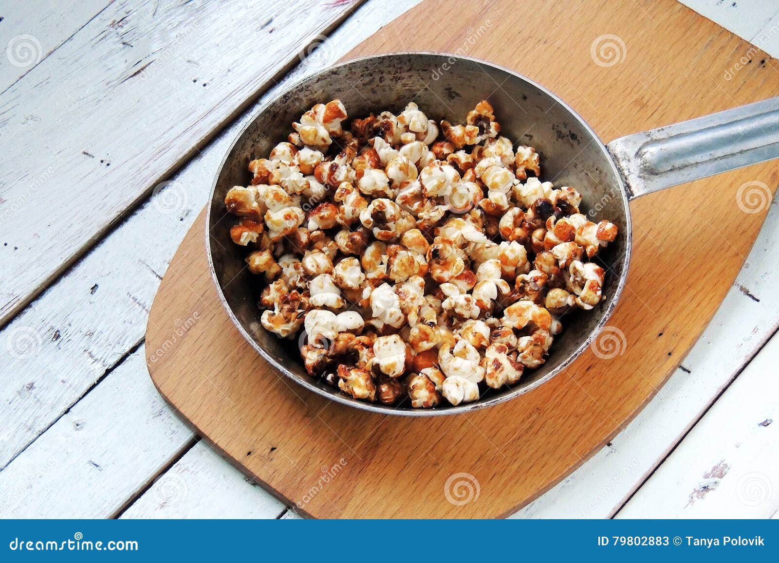 Popcorn in a pan stock image. Image of cinema, diet, nutrition - 79802883