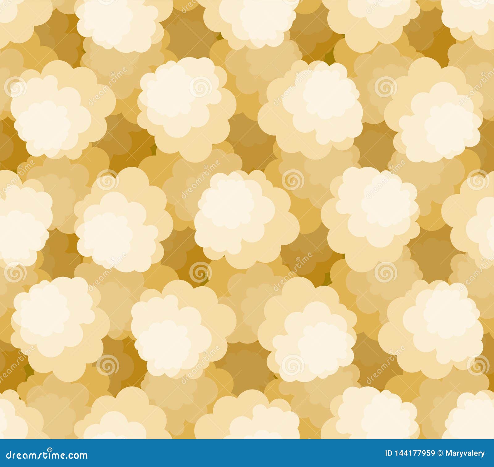 Popcorn Pattern Seamless. Air Corn Background. Cartoon Style Vector ...