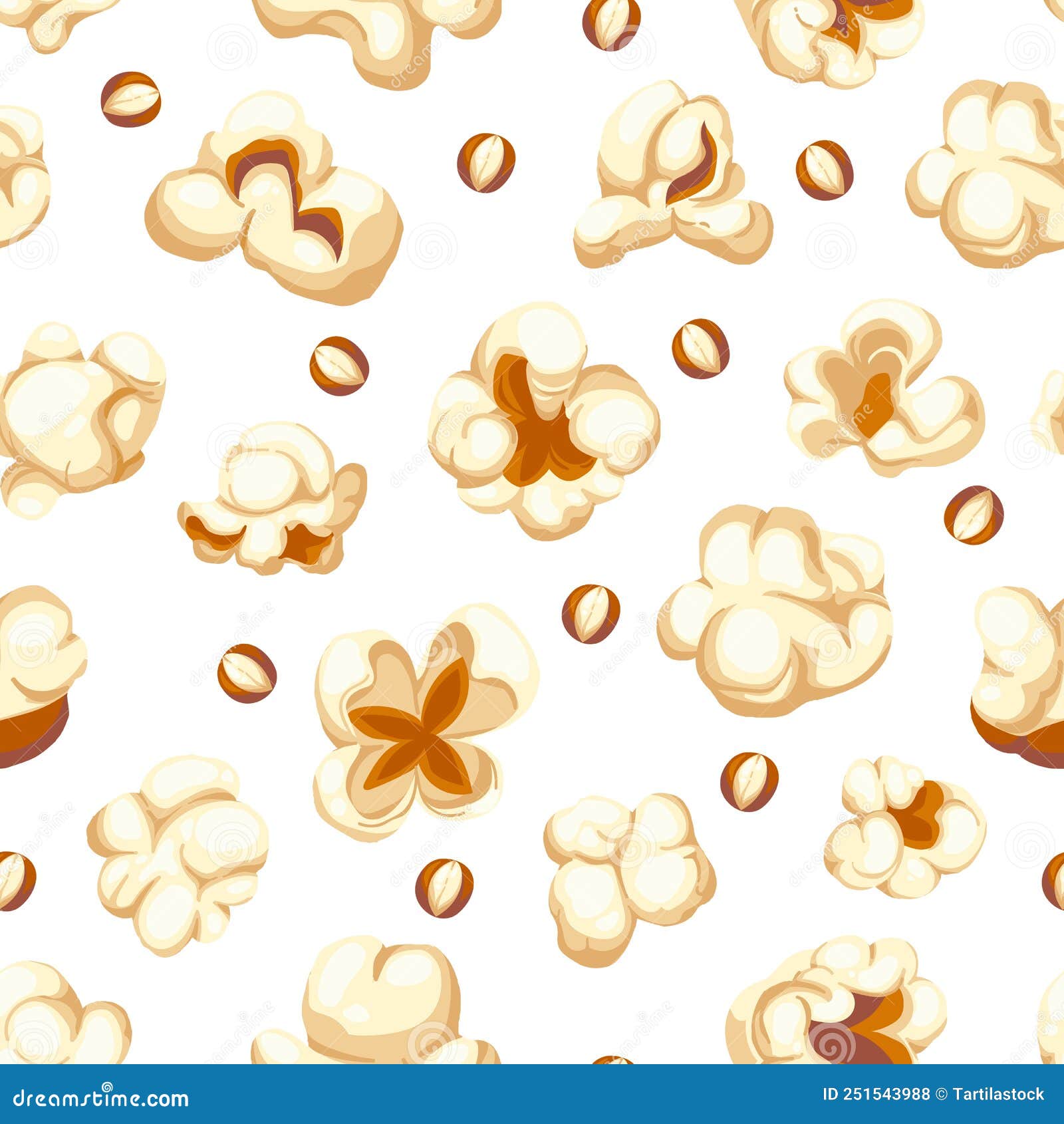 Popcorn Pattern On Yellow Background Stock Photo | CartoonDealer.com ... Popcorn Pattern On Yellow Background Stock Photo | CartoonDealer.com ...