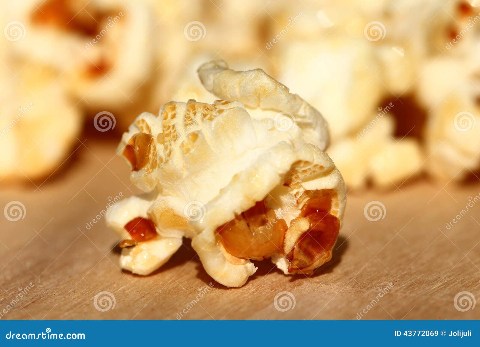 Popcorn stock image. Image of white, board, wooden, caramelized - 43772069