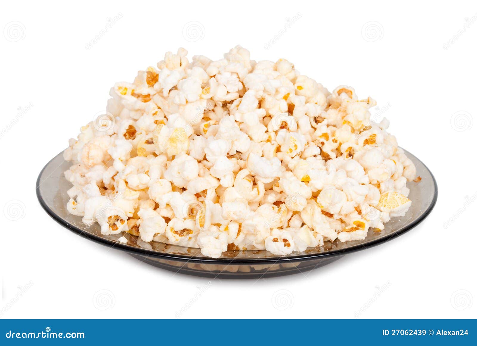 Popcorn On A Plate Royalty Free Stock Images - Image: 27062439