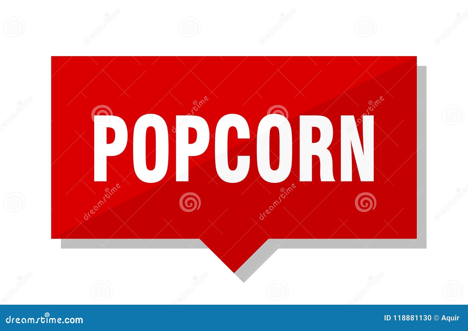Popcorn price tag stock vector. Illustration of vector - 118881130