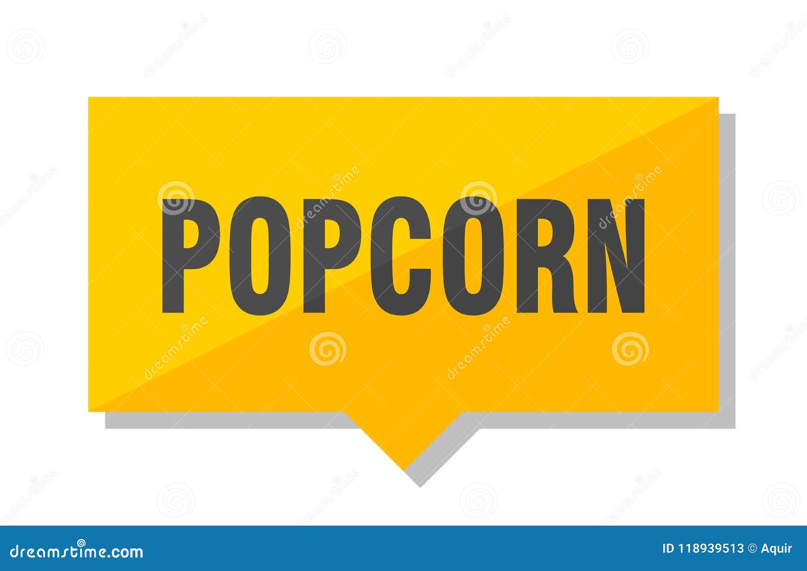 Popcorn price tag stock vector. Illustration of vector - 118939513